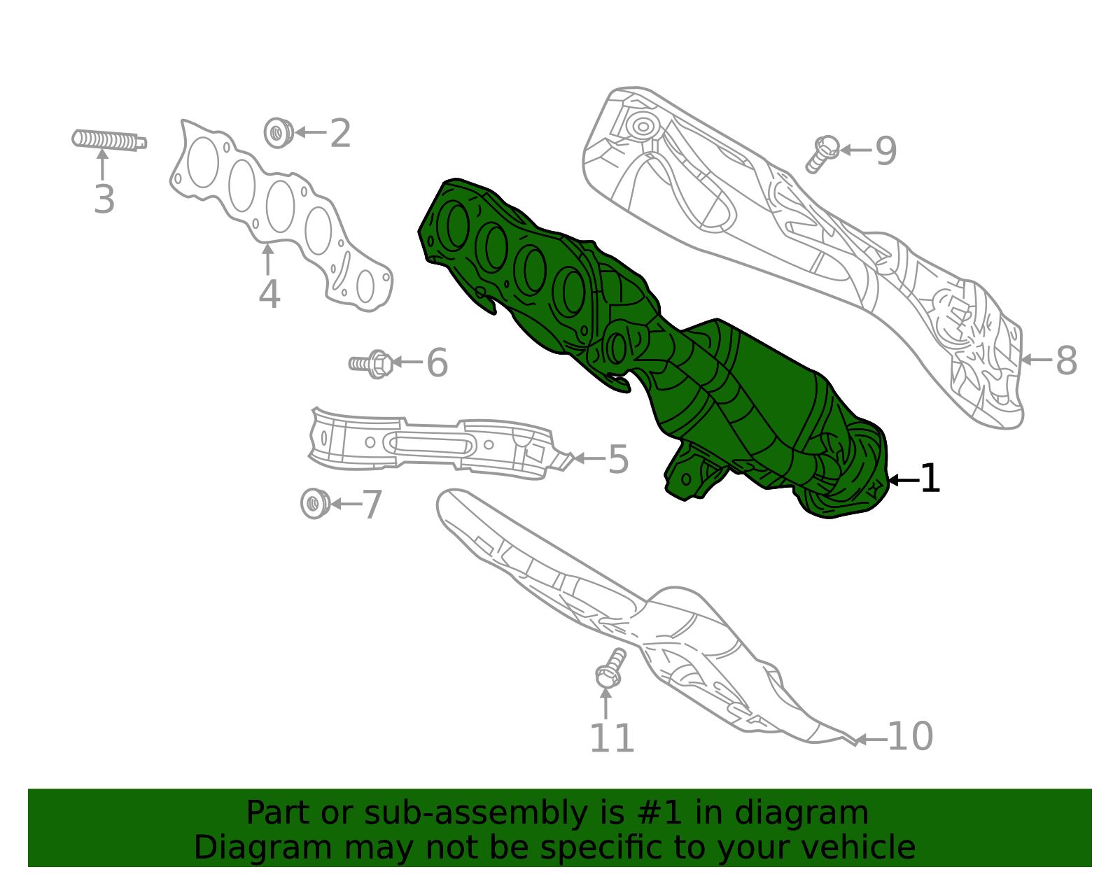 2019-2020 Toyota Corolla Exhaust Manifold 17141-F2010 | Toyota Parts Center