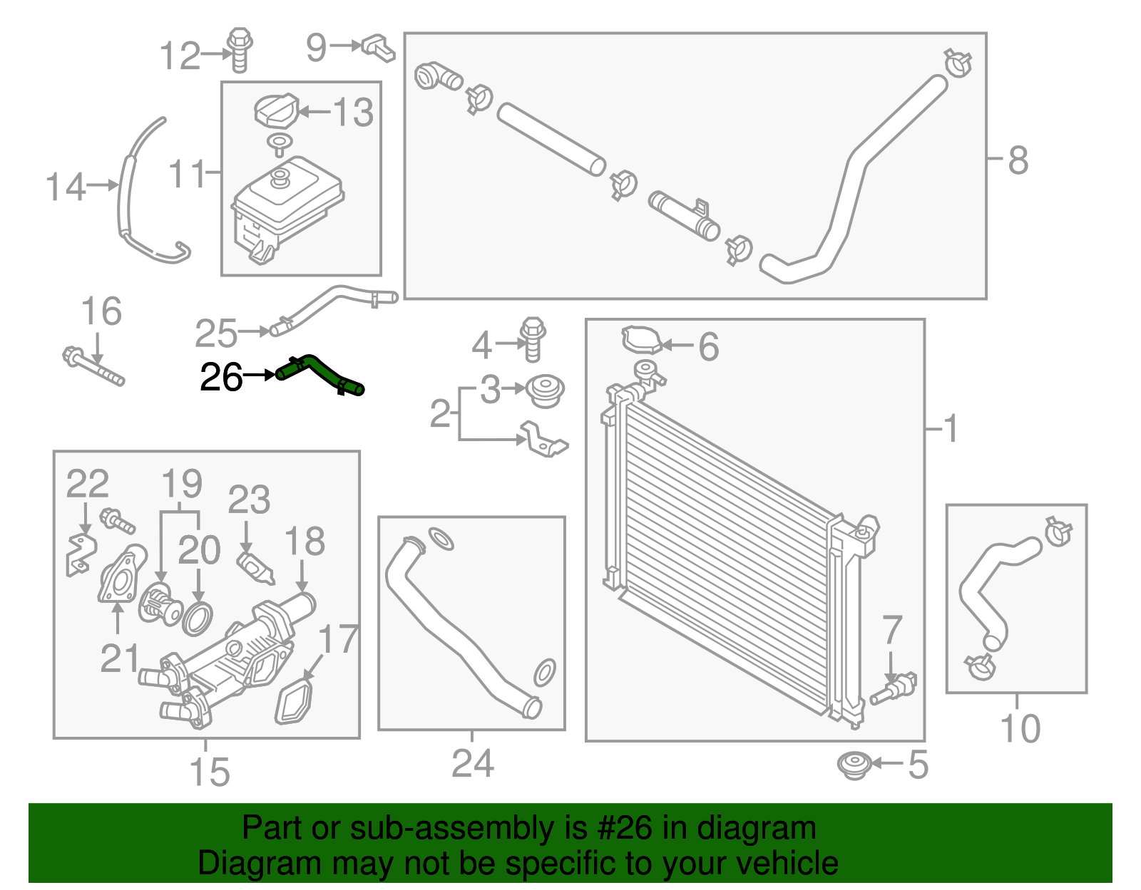 Hyundai - 25468-2GTA0 - By-Pass Hose - 2015-2020 Hyundai | OEM Hyundai ...