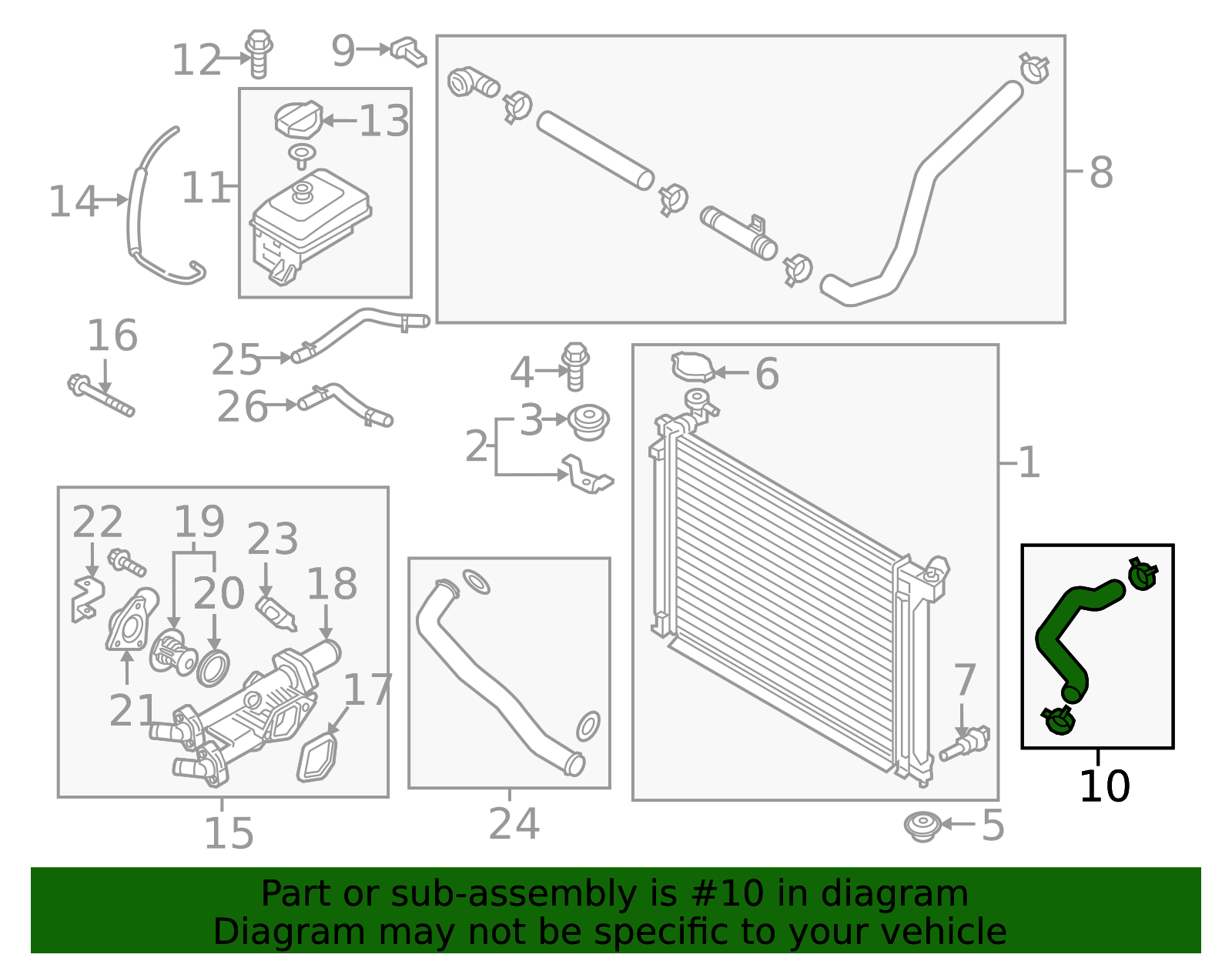 Radiator Hose 25414-C1200 - Dependable OEM Engine Cooling | AutoNation ...