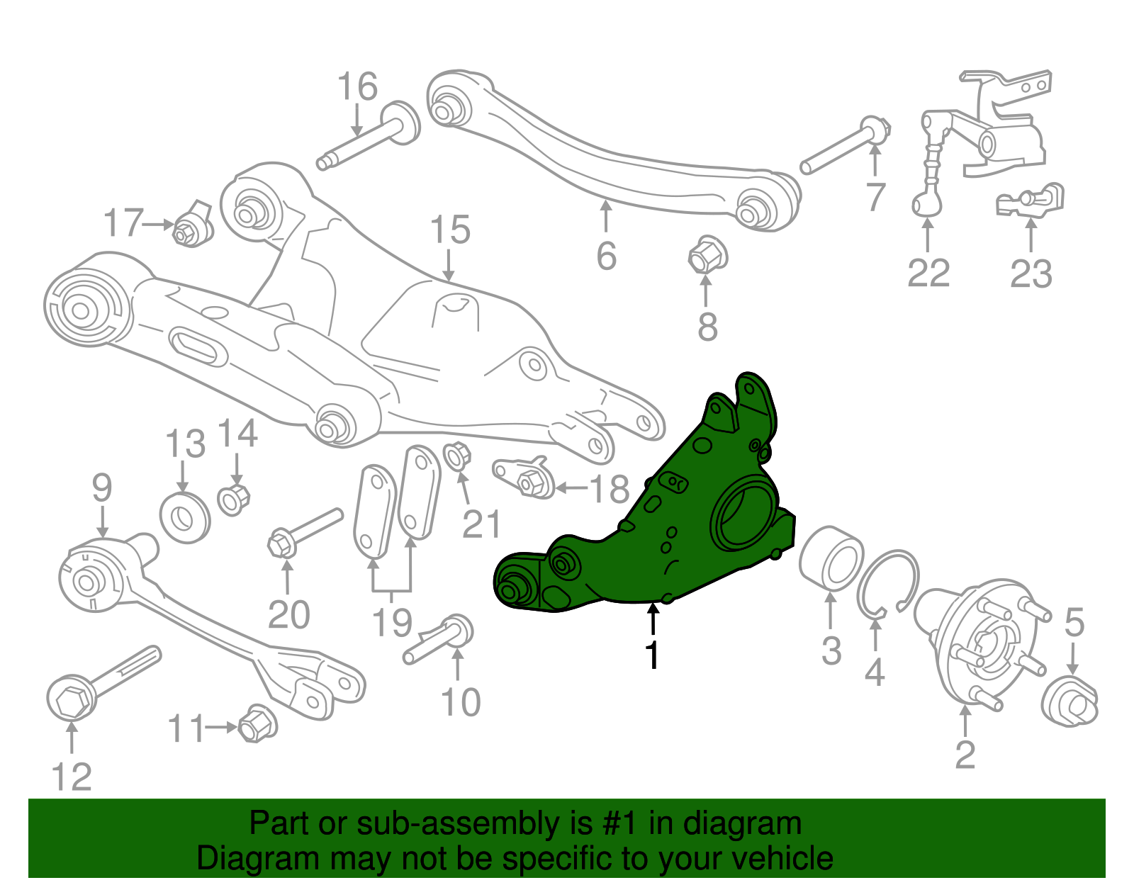 T2H45760 - Suspension Knuckle 2016-2020 Jaguar | Haper Jaguar Parts