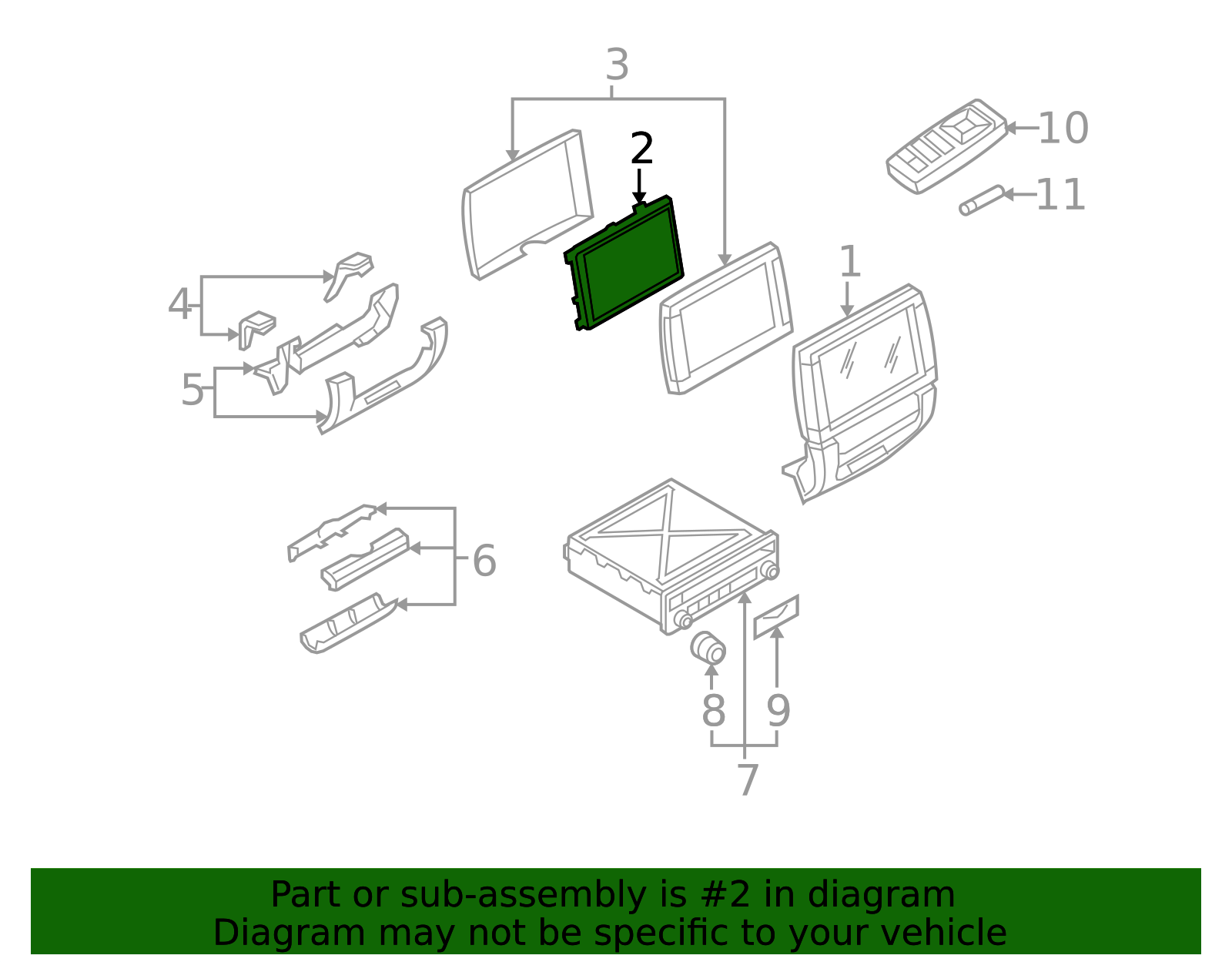 65509166784 - 2007-2014 BMW Monitor (65-50-9-166-784) | BMW of South ...