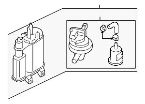 3C0-201-797-D - Volkswagen Vapor Canister 2006-2018 Volkswagen ...