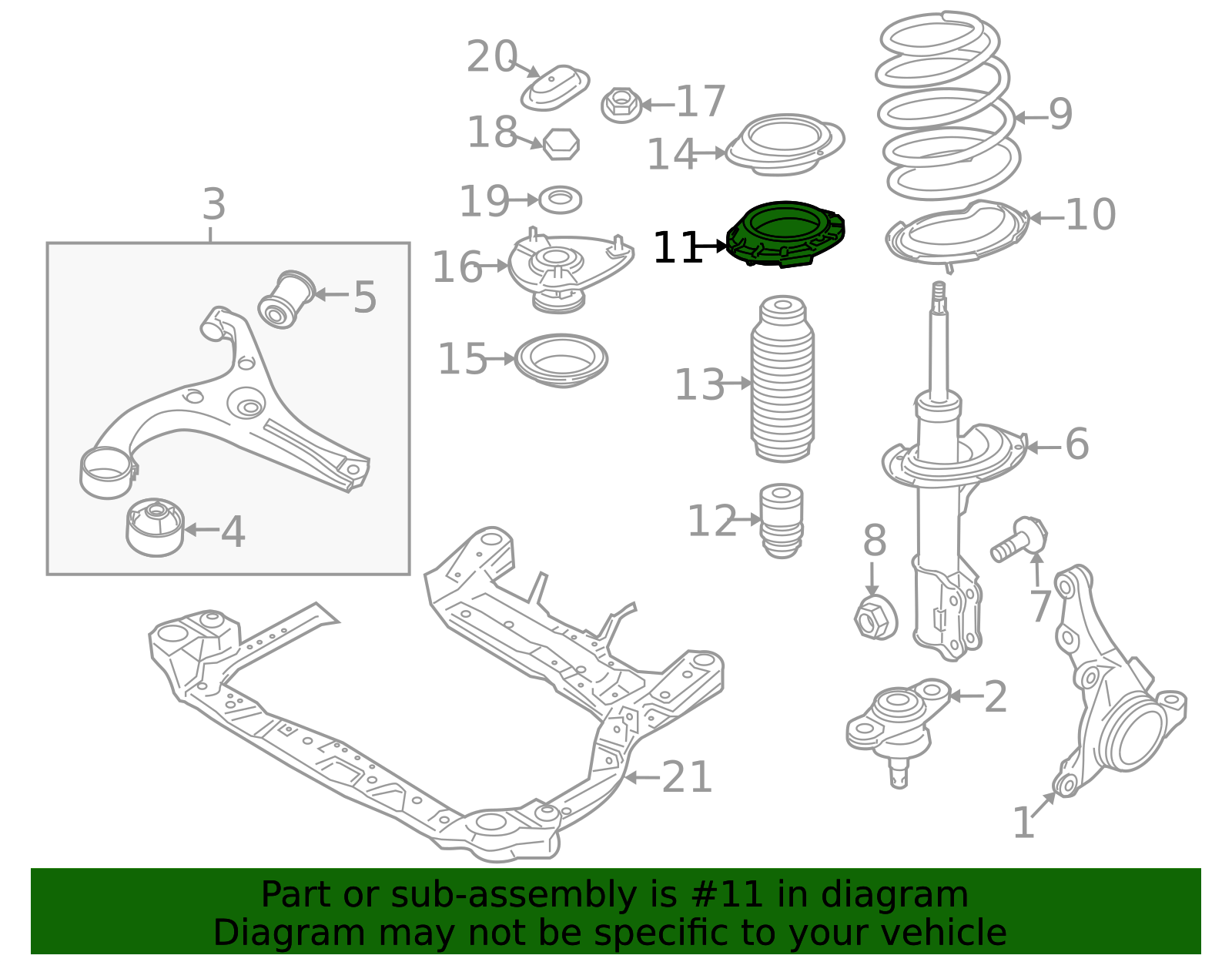 54623-1E100 - Upper Insulator 2006-2011 Kia | Kia.Parts Store