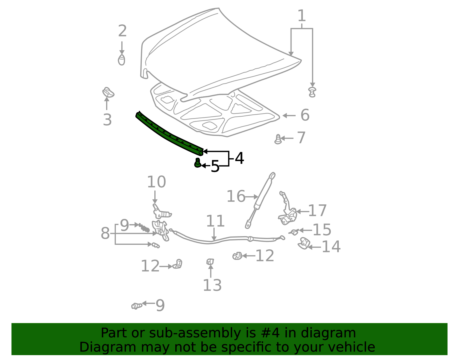 53381-AA020 - Front Seal - 2002-2004 Toyota Camry | Nucar Toyota of ...