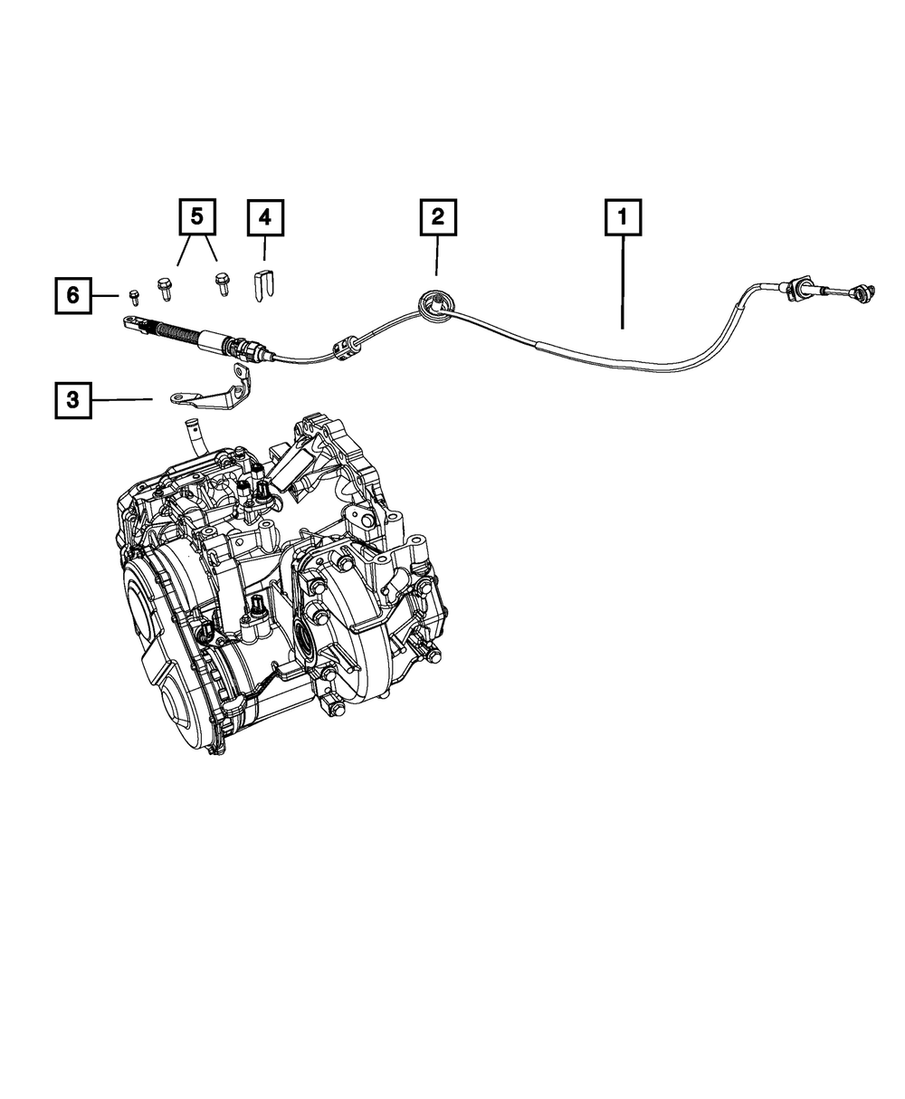 5310005AC - Transmission Control Cable Bracket The Official Mopar eStore