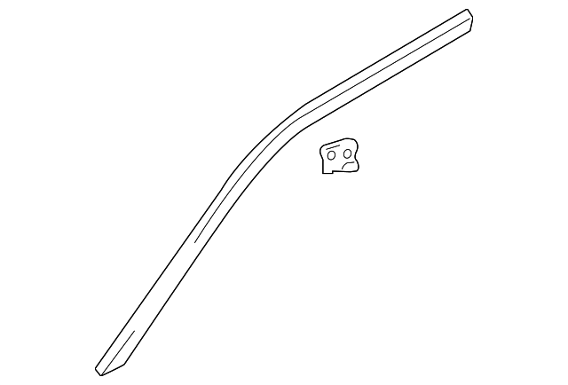 2002-2005 Hyundai Sonata Drip Molding 82860-3D000 | QuirkParts
