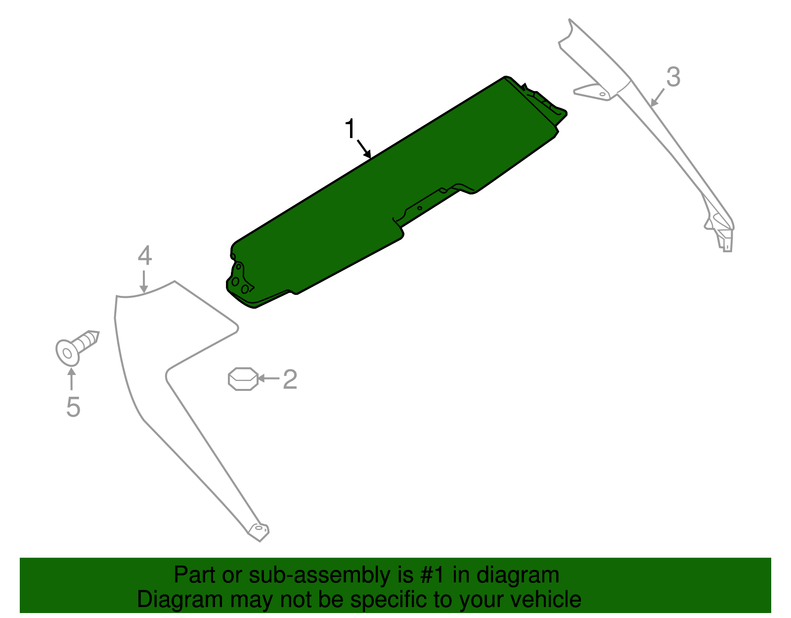 2018-2025 Nissan LEAF Spoiler 96030-5SA0A | Nissan Parts Central