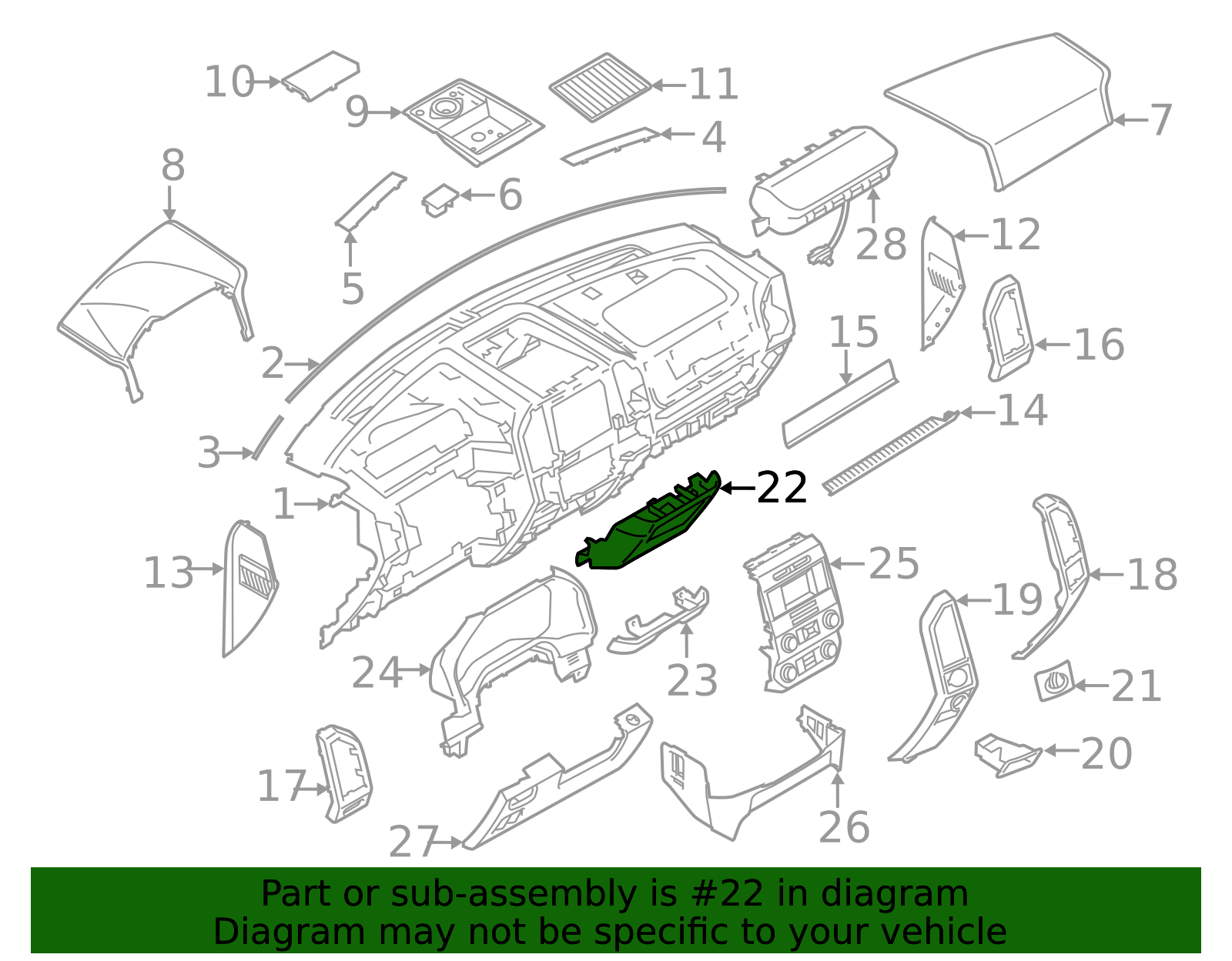 2015-2019 Ford F-150 Storage Compartment FL3Z-1504338-BK | OEM Parts Online