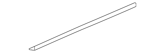 Black Ice Chrome Driver Side Door Molding 84514967 GM | GMPartsDirect.com