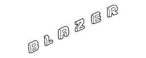 2019-2025 Chevrolet Blazer Nameplate 84188523 | Capital Chevy Parts