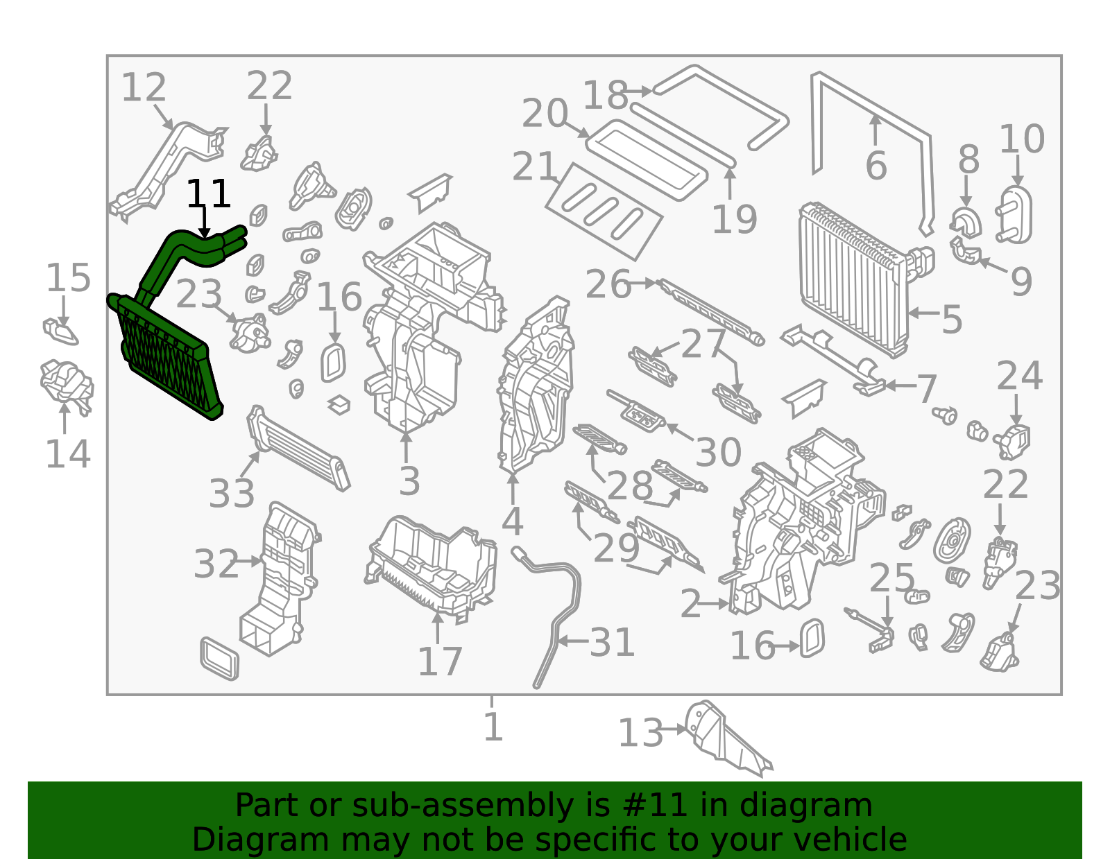 2017-2020 Kia Optima Heater Core 97138-A8000 | TascaParts.com