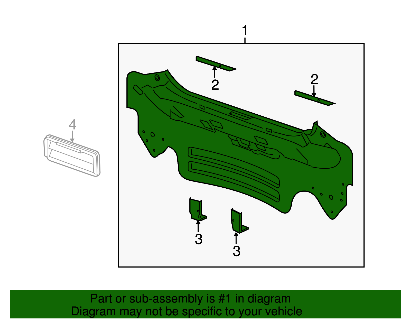 2013-2015 Chevrolet Spark Rear End Lower Panel 95145111 | Capital Chevy ...
