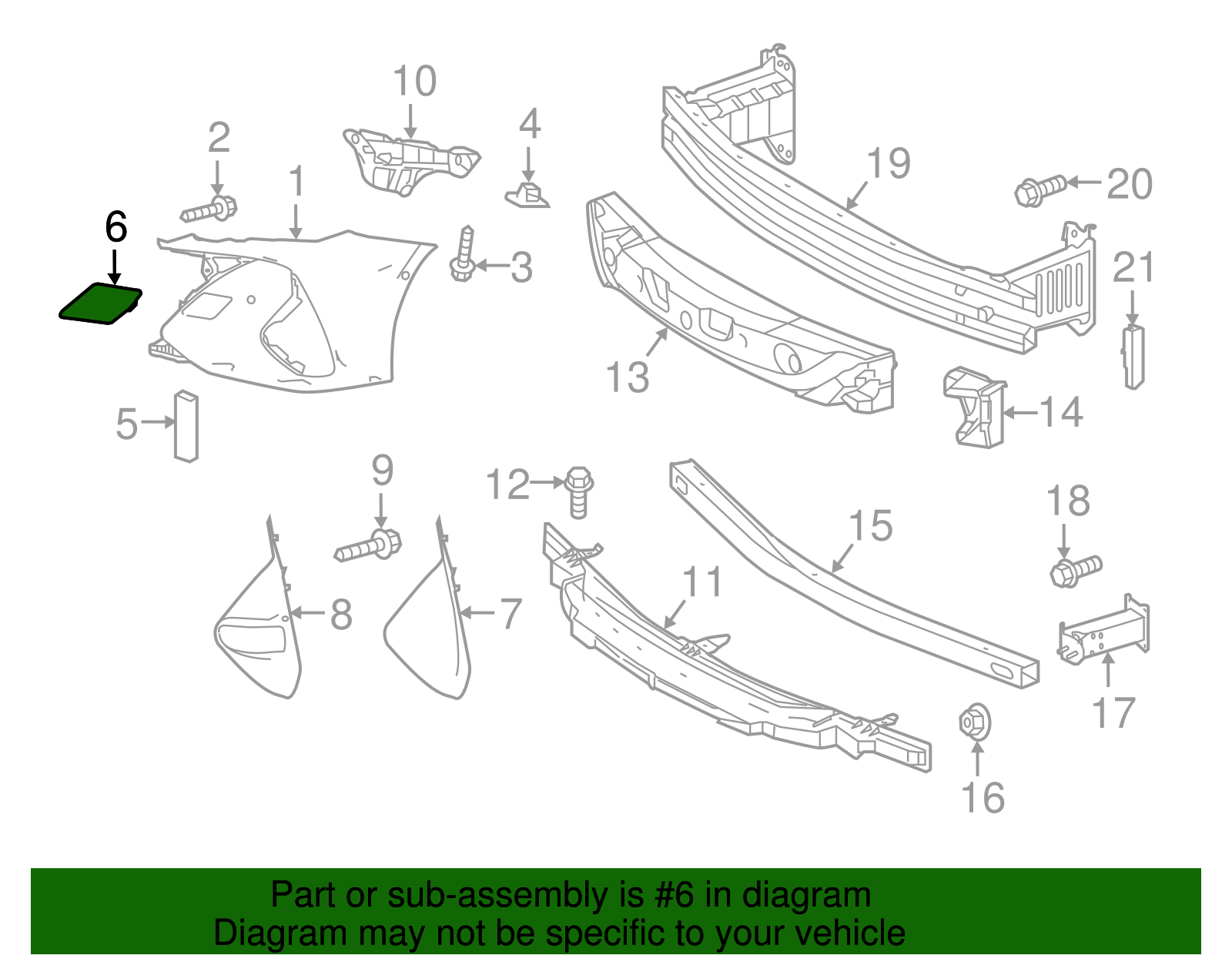 2017-2022 Toyota Prius Prime Tow Eye Cap (Left, Front) 52128-47908 ...