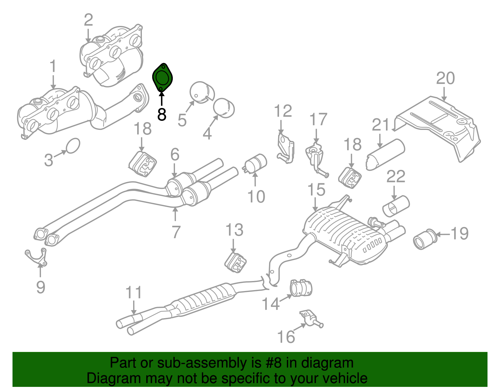 2006-2013 BMW Exhaust Manifold Gasket 18107549447 | OEM Parts Online