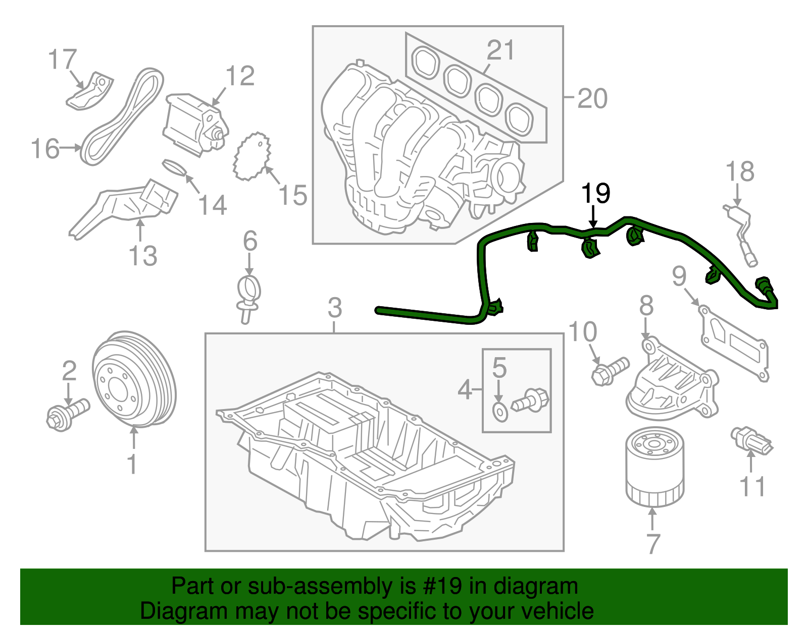 HS7Z-6B018-C - Heater Harness - 2017-2018 Ford Fusion | Lasco Auto Parts