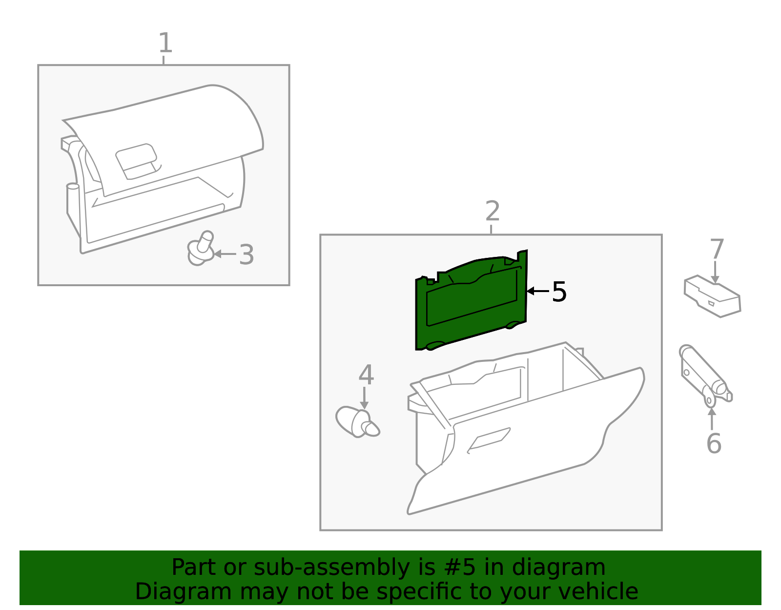 Glove Box Door Cover 55459-47010-B1 | OEM Parts Online