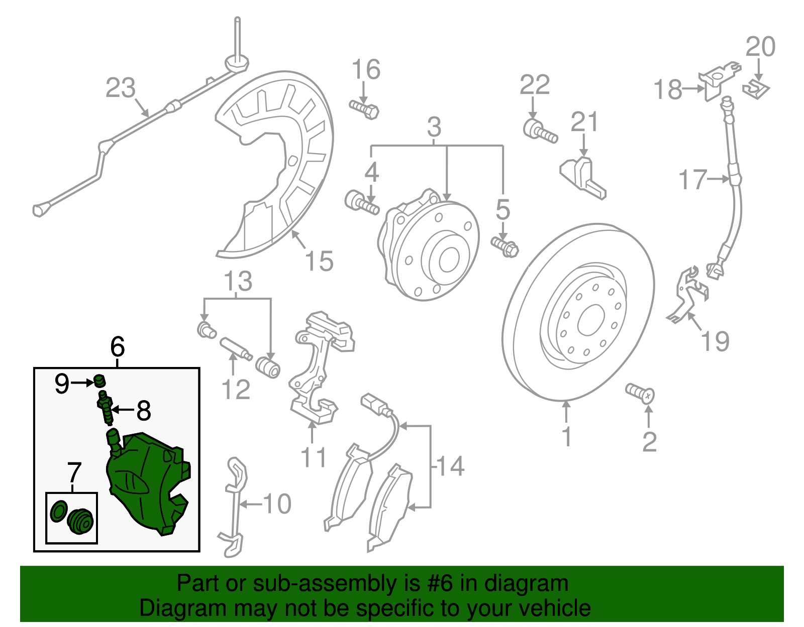 5N0-615-124 - Caliper 2009-2018 Volkswagen | Volkswagen Parts Catalog