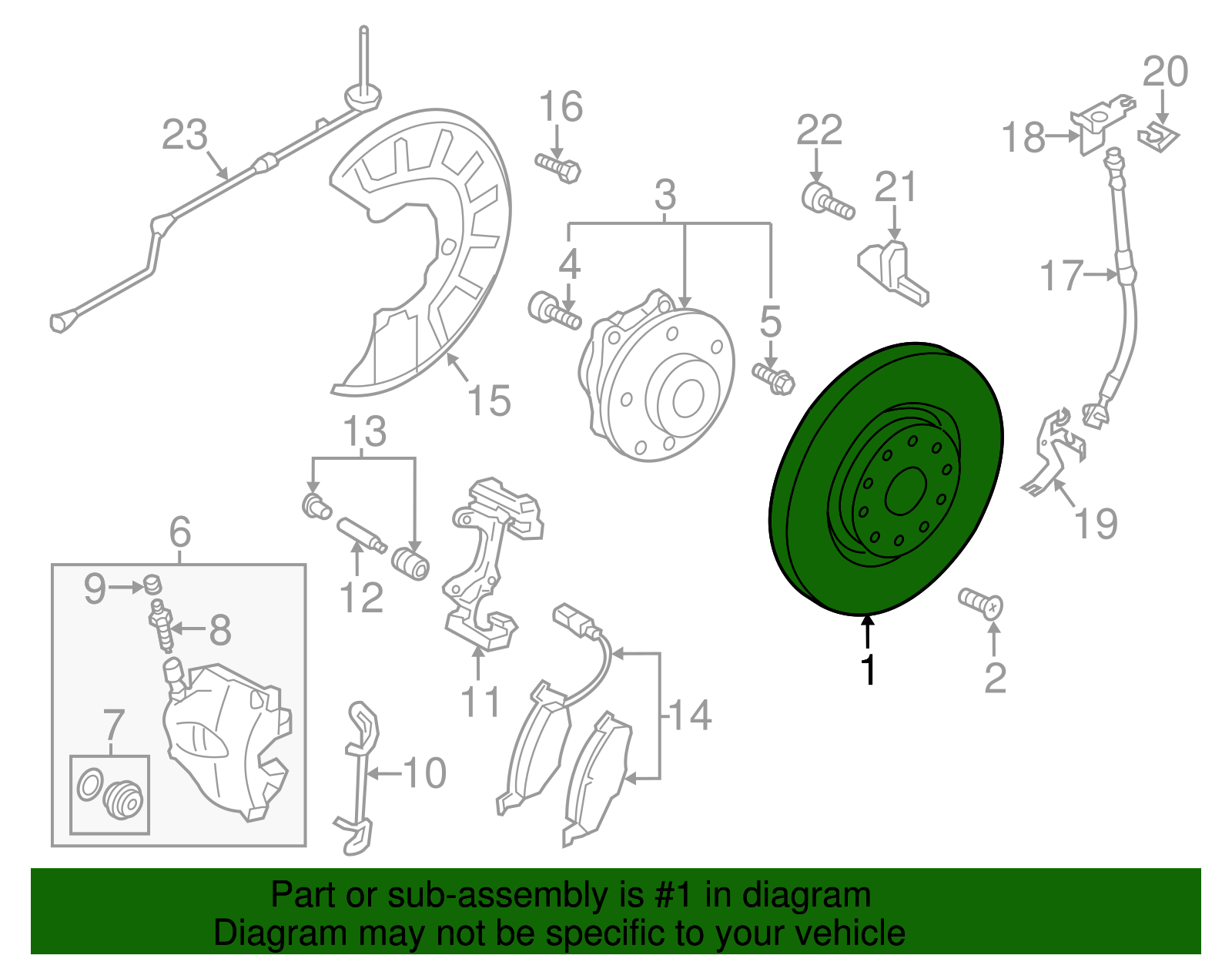 561-615-301-B - Rotor 2012-2021 Volkswagen Passat | Volkswagen Parts ...