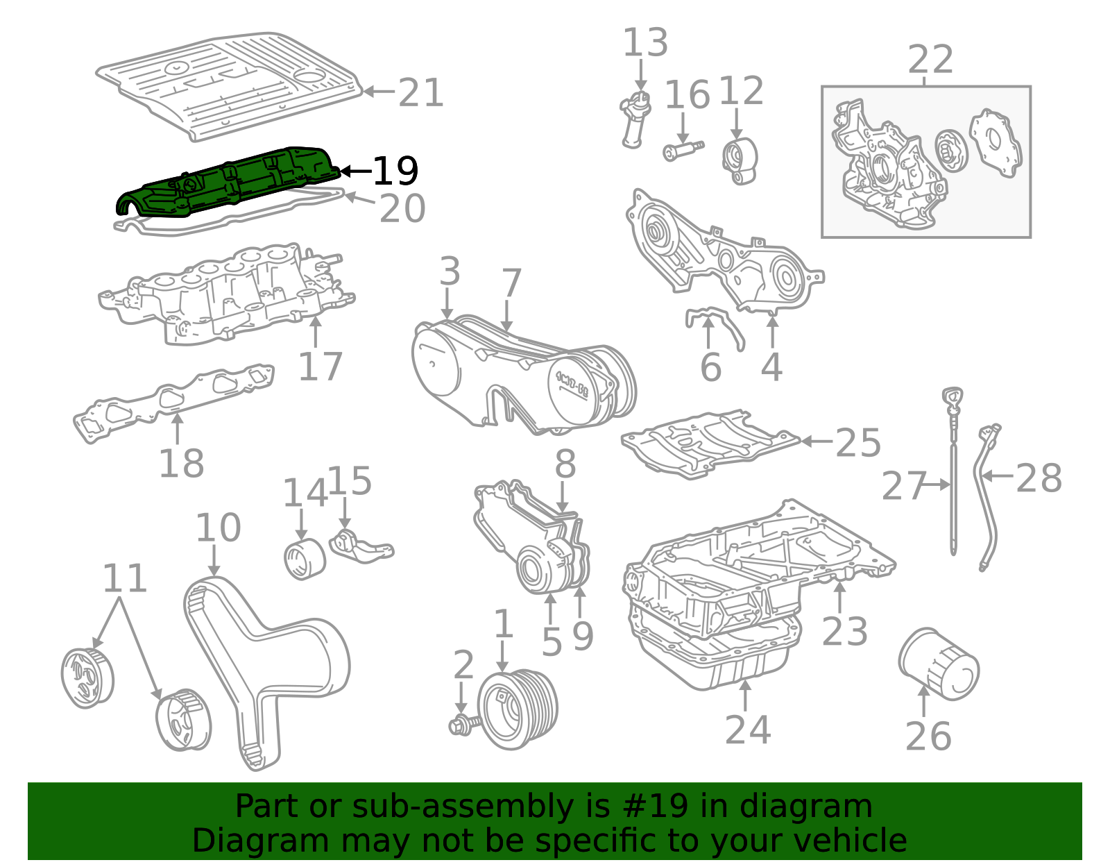1999-2008 Lexus Valve Cover 11201-0A060 | OEM Parts Online