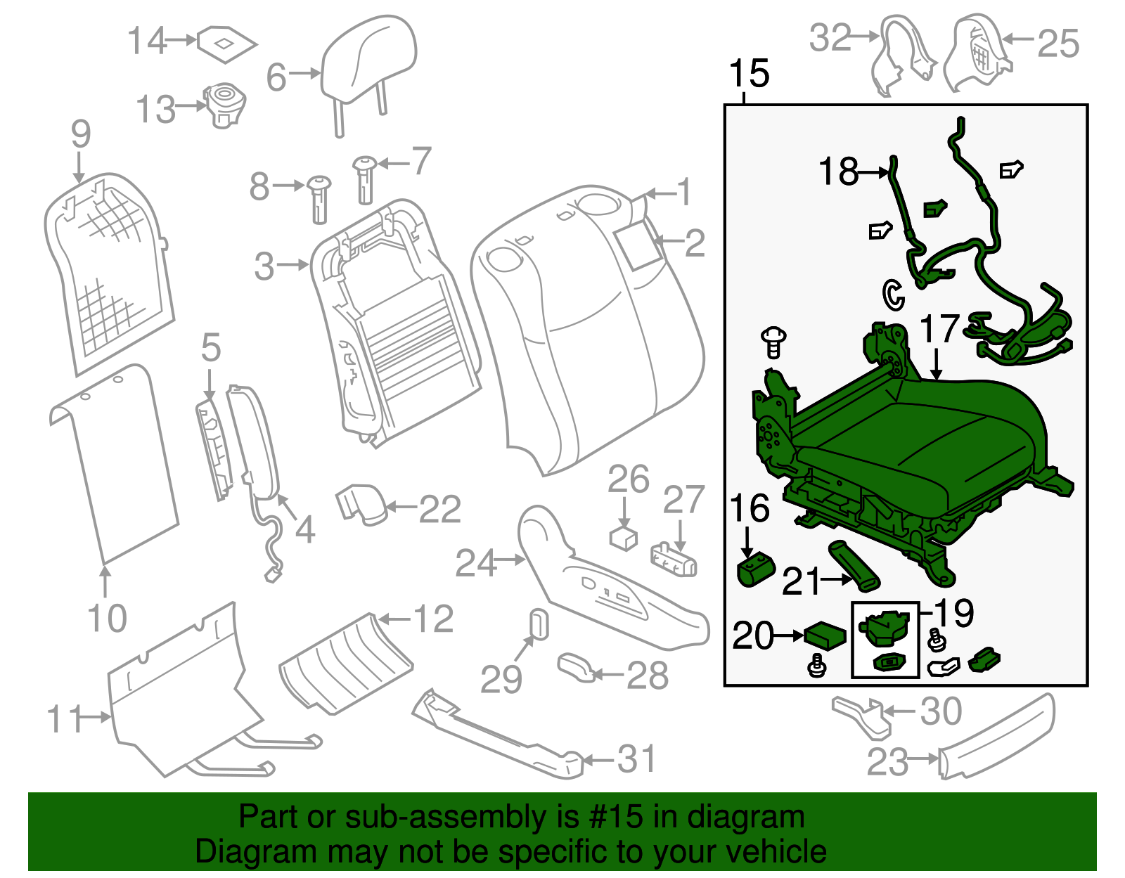 87300-4AP9D - Cushion Assembly 2018-2019 Infiniti | Infiniti of Orland Park