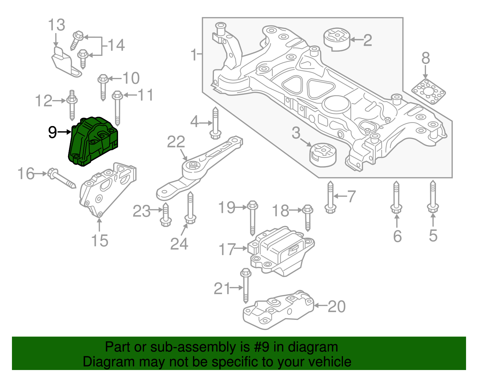 1K0-199-262-AR - Mount 2006-2018 Volkswagen | Volkswagen Parts Catalog