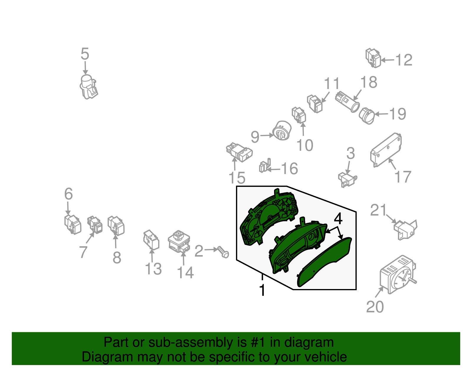 2008-2010 Infiniti QX56 Cluster Assembly 24820-ZX95A | Faulkner ...