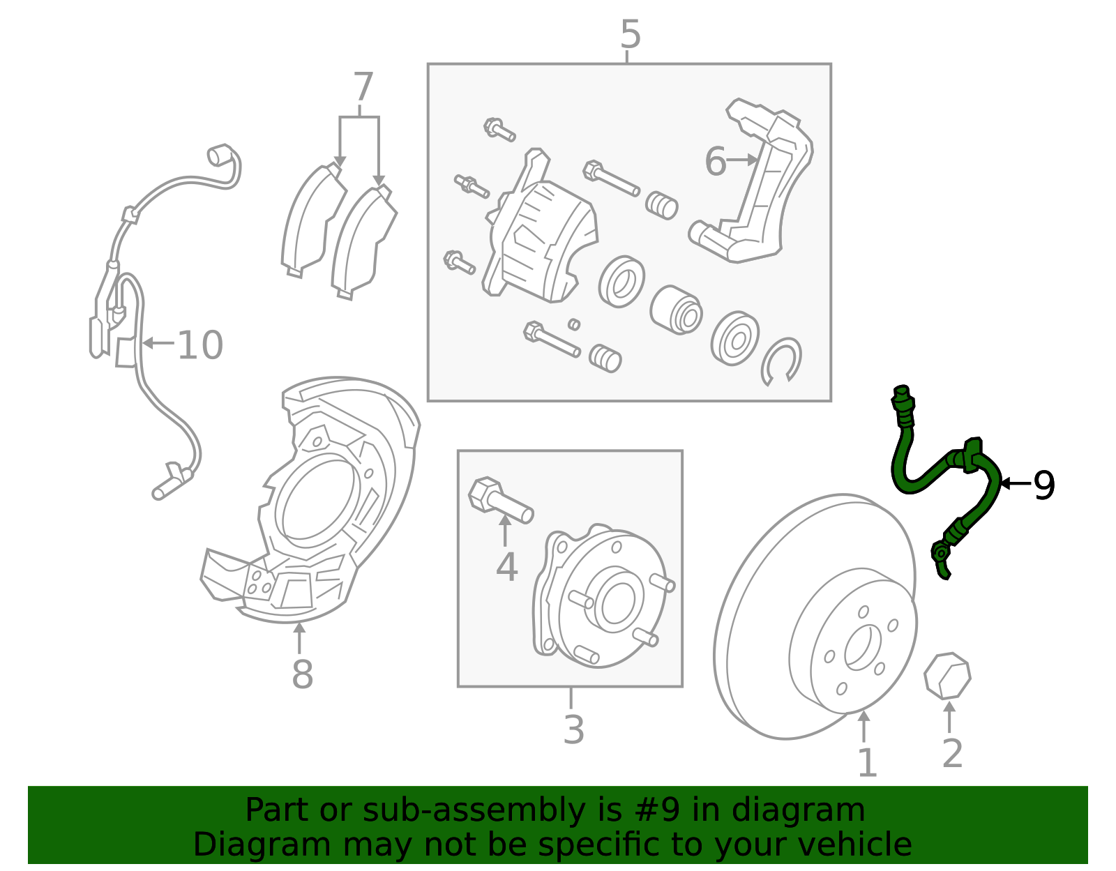 90947-02J10 - Brake Hose 2019-2025 Toyota | Toyota San Diego Parts