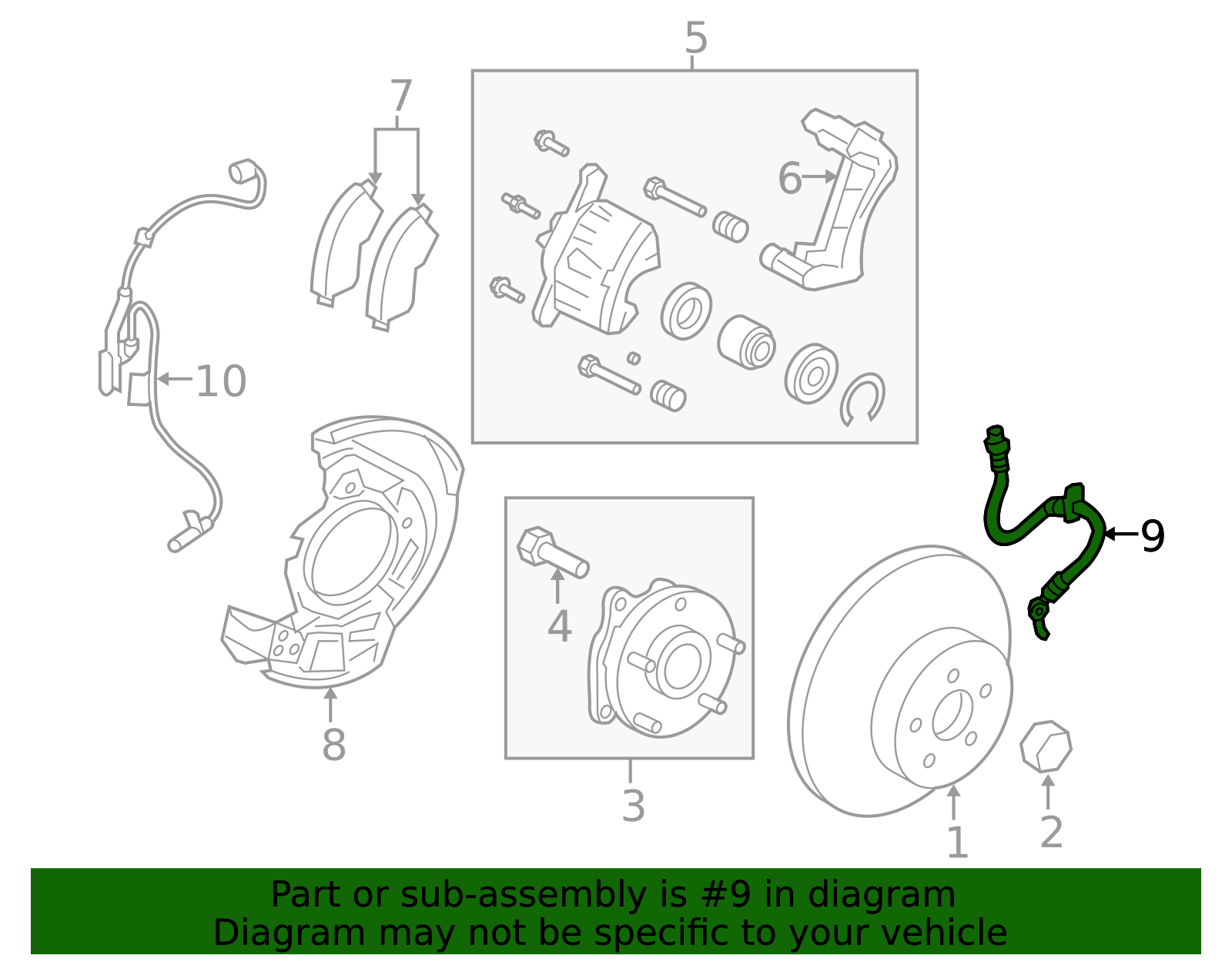 2019-2024 Toyota RAV4 Brake Hose 90947-A2137 | Toyota Parts Center