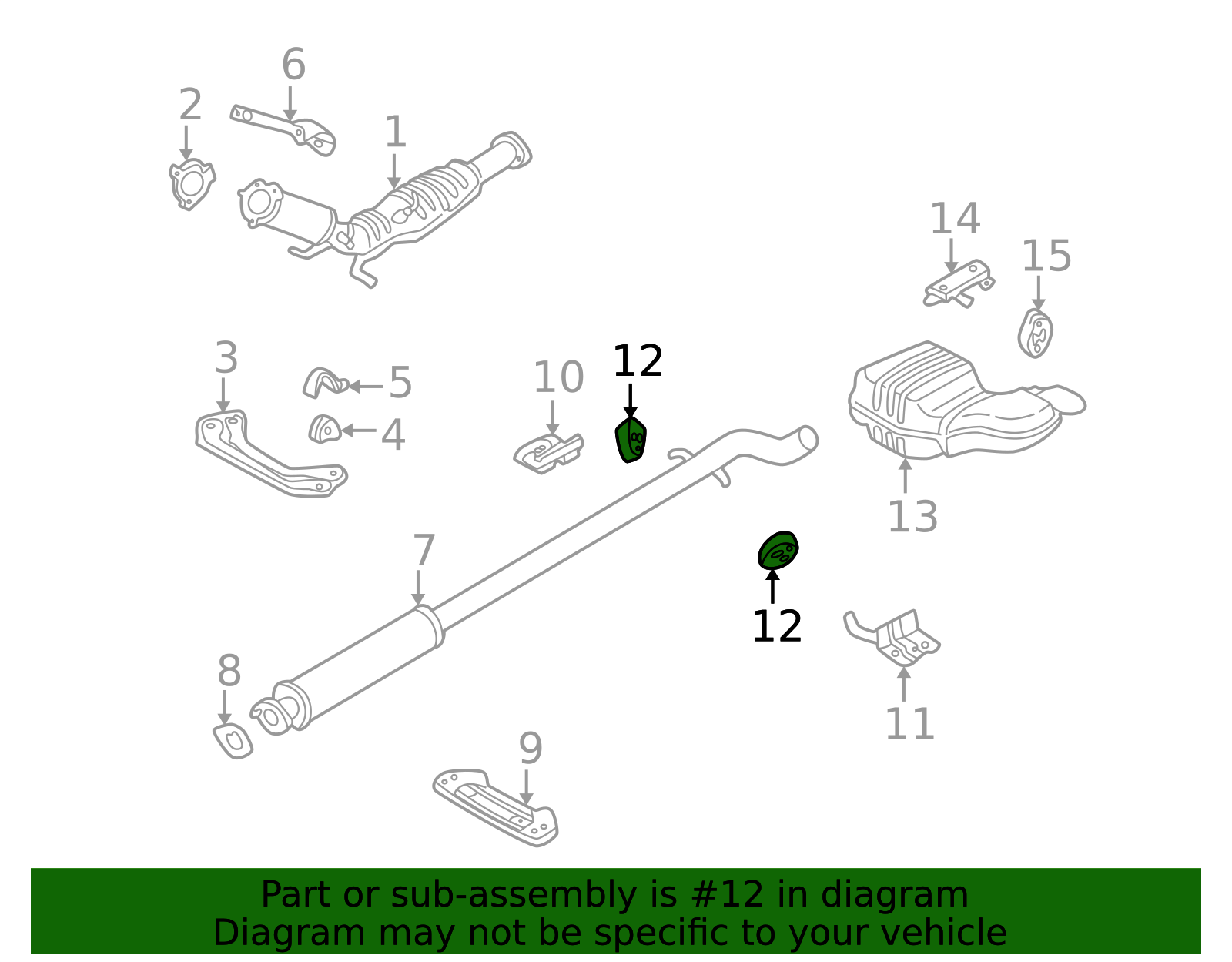 9492157 - Muffler & Pipe Shackle - 2001-2009 Volvo | Volvo OEM Parts Direct