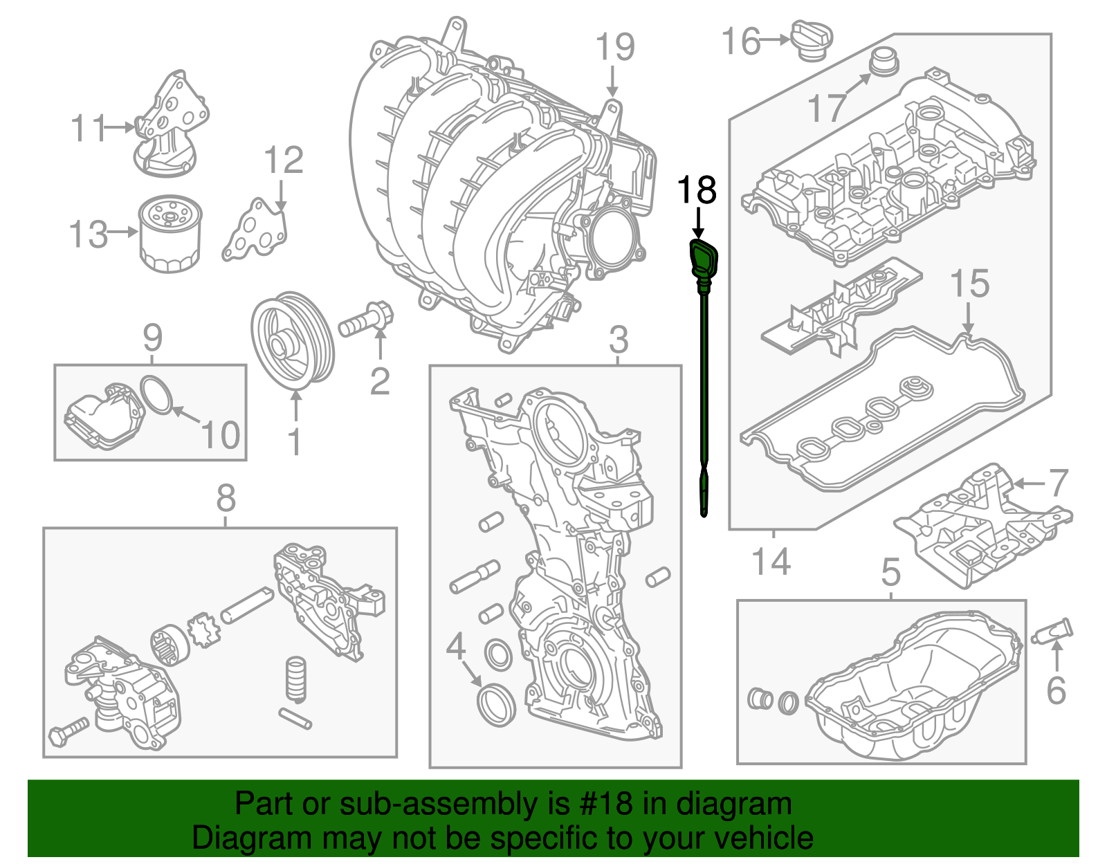 pe0710450 - Mazda Dipstick 2012-2013 Mazda 3 | Performance Auto Parts