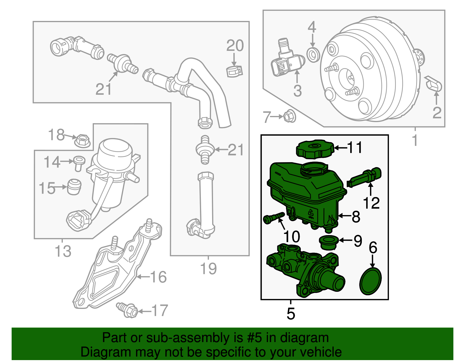 2009-2016 Chevrolet Brake Master Cylinder Assembly 22796285 | Shop ...