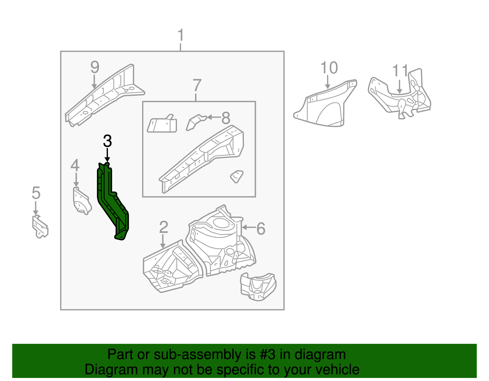 5371333020 - Toyota Front Extension 2007-2011 Toyota Camry ...