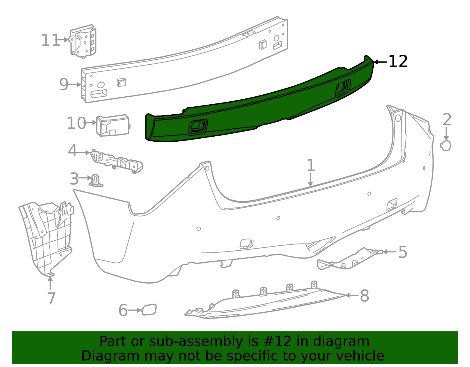 2016-2020 Toyota Mirai Bumper Impact Absorber 52615-62011 | Toyota ...