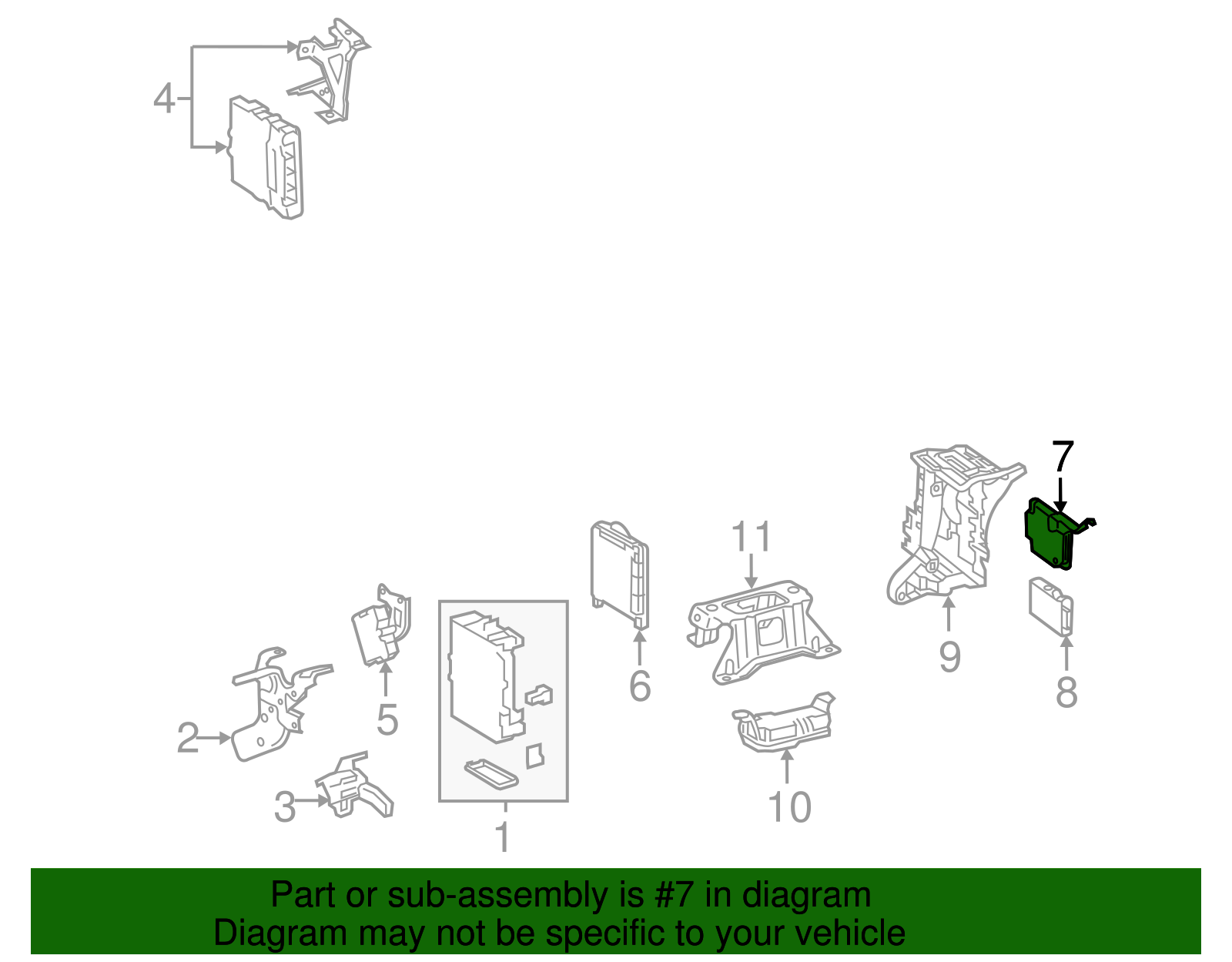 2017-2019 Toyota Highlander Computer 88150-0E041 | Toyota Parts Center