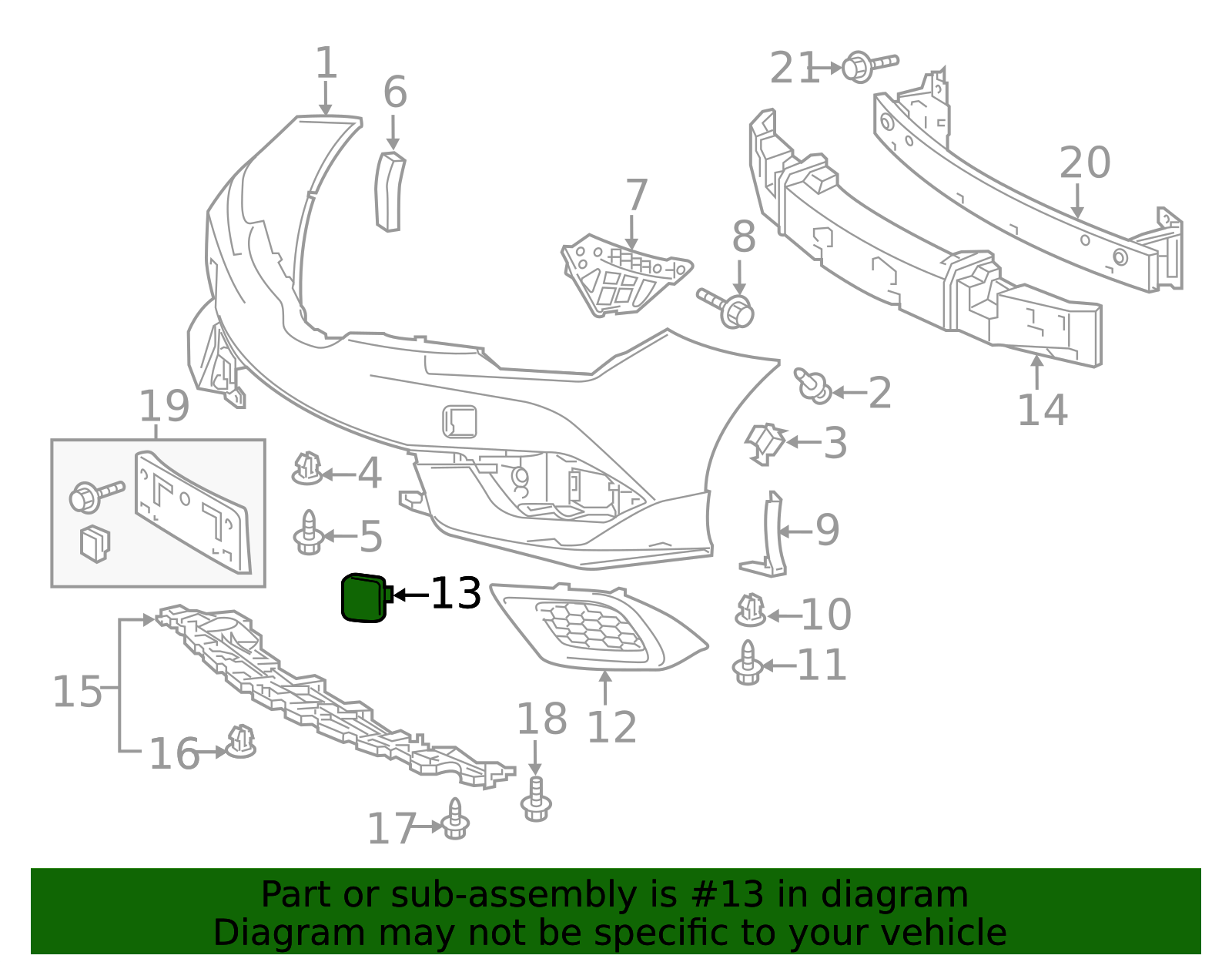 52128-12914 - Tow Eye Cap 2016-2018 Toyota | Brantford Toyota Parts