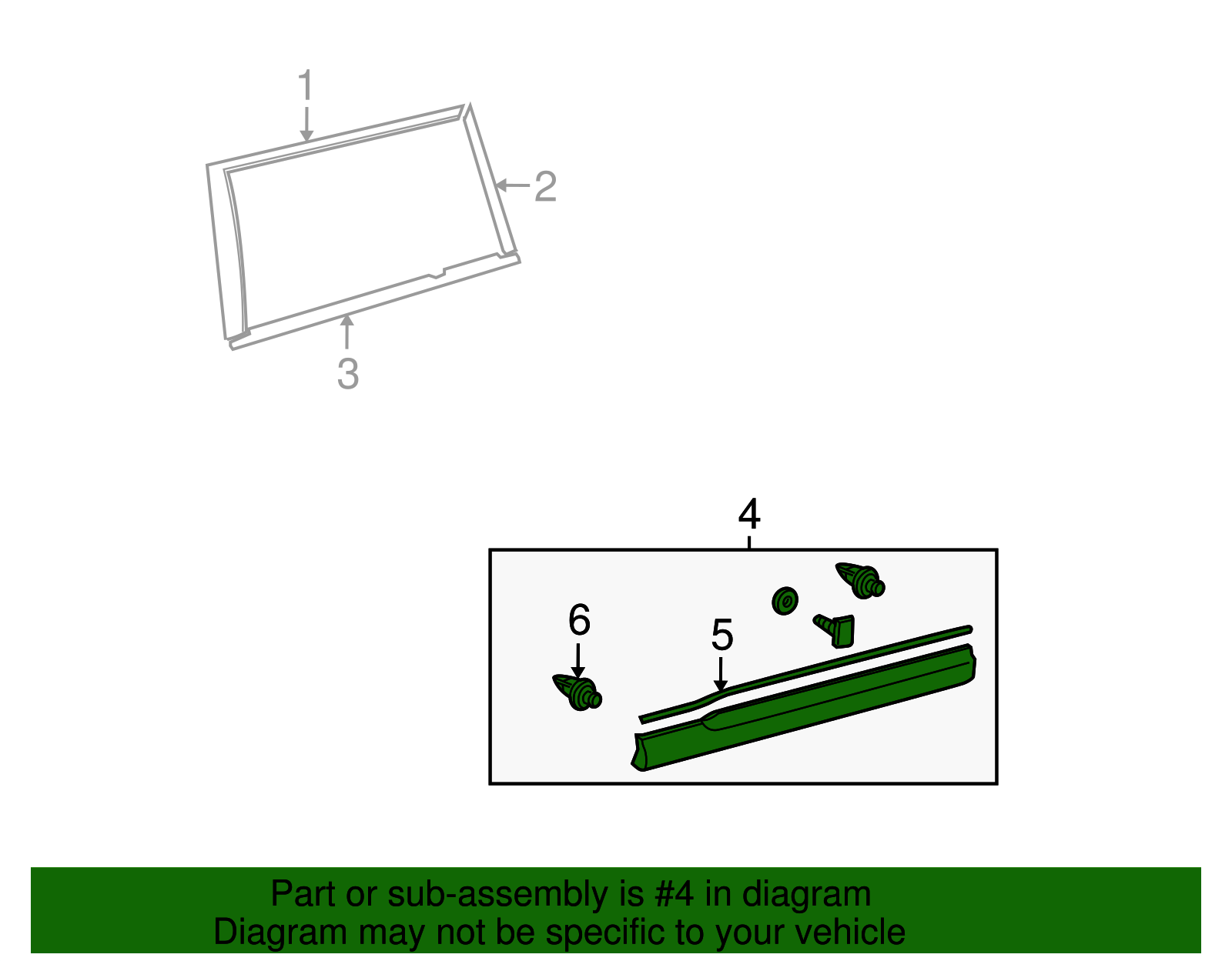 75076-48120-C0 - Door Molding - 2011-2013 Toyota Highlander | Nucar ...