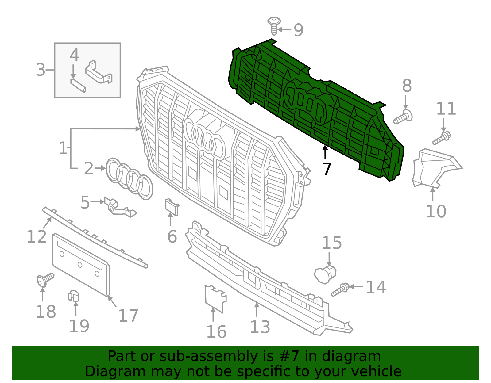 2019-2024 Audi Q3 Striker Plate 83A-853-692-A-9B9 | Audi USA Parts