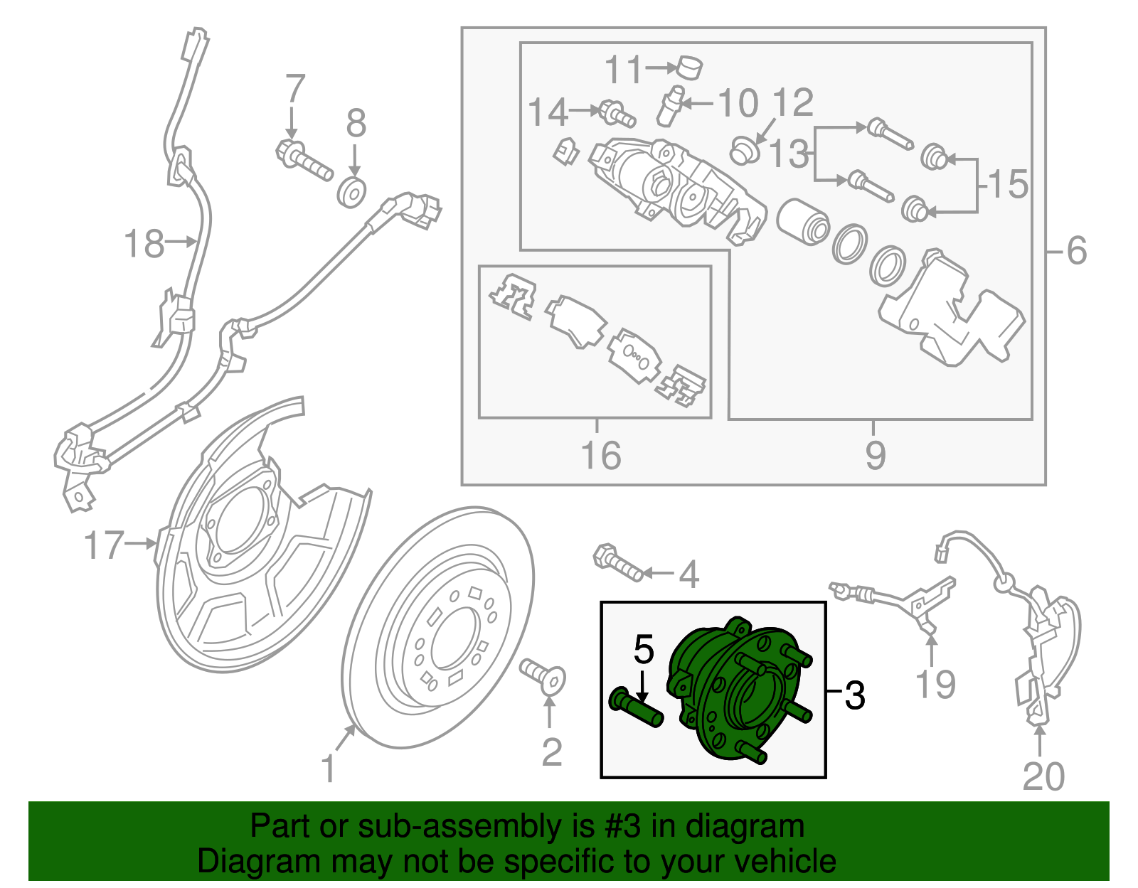 2016-2022 Kia Hub & Bearing 52730-C1100 | OEM Parts Online