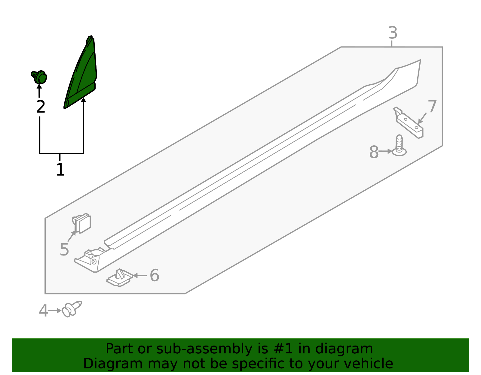 86190-G2100 - High-Quality Pillar Molding for 2017-2022 Hyundai Ioniq ...