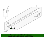 Genuine Wheel Opening Molding Retainer Clip for 2017-2025 Hyundai ...