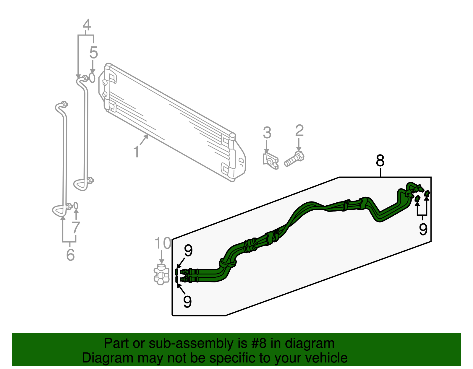 2007-2010 Volkswagen Touareg Hose & Tube Assembly 7L0-317-801-J | VW ...