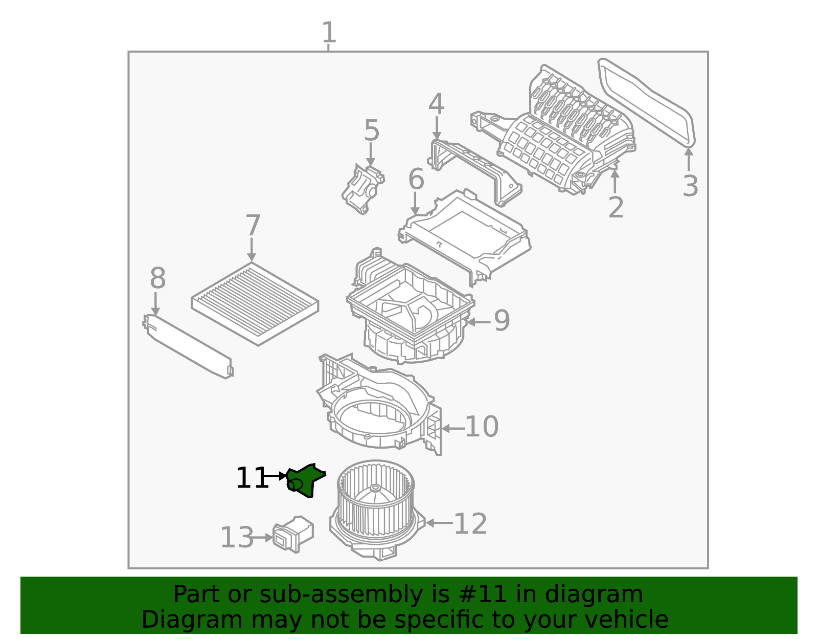 97128-Q5000 - HVAC Blower Motor Resistor 2021-2023 Kia | Kia.Parts Store