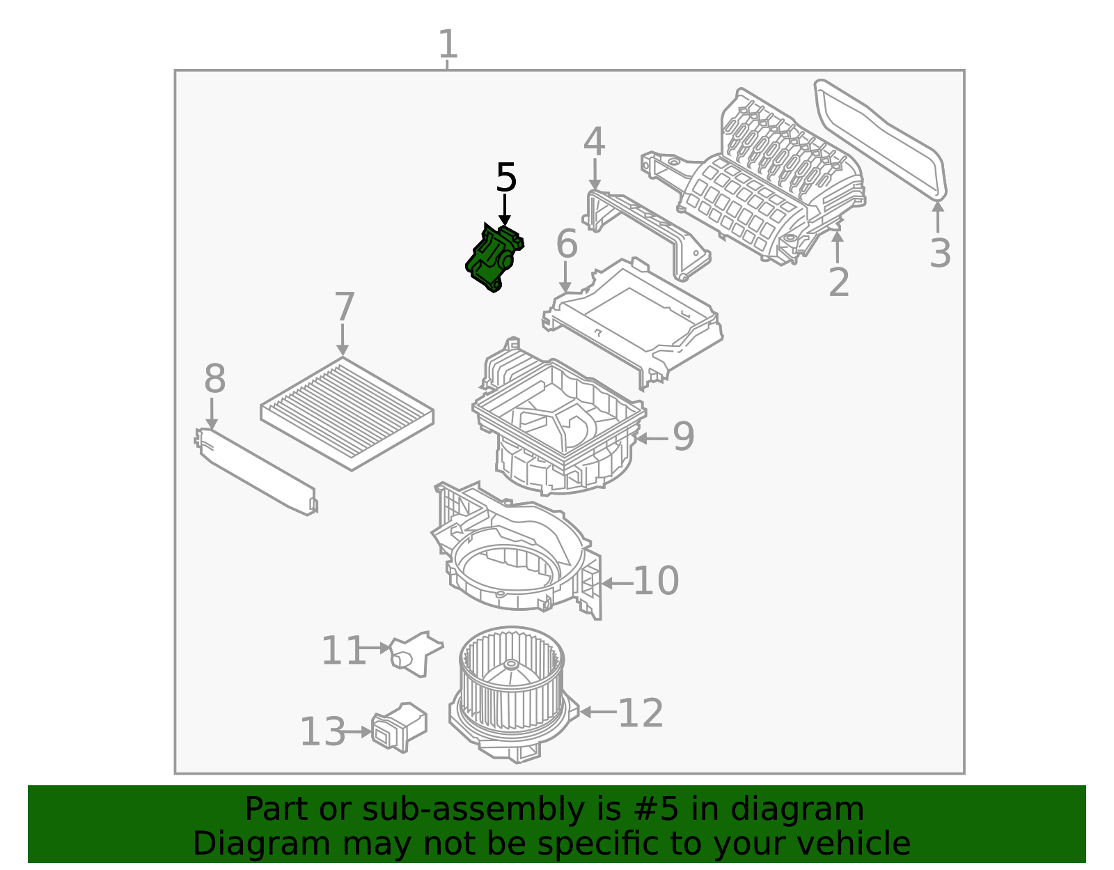97162-1JAA0 - HVAC Air Inlet Door Actuator 2010-2025 Kia | Kia.Parts Store