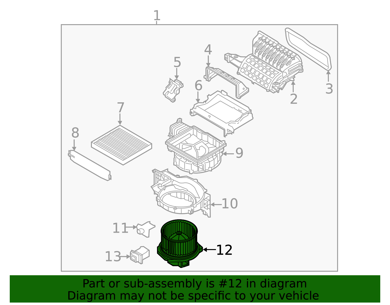 2021-2023 Kia Seltos Blower Motor 97113-Q5000 | Kia OEM Parts Outlet