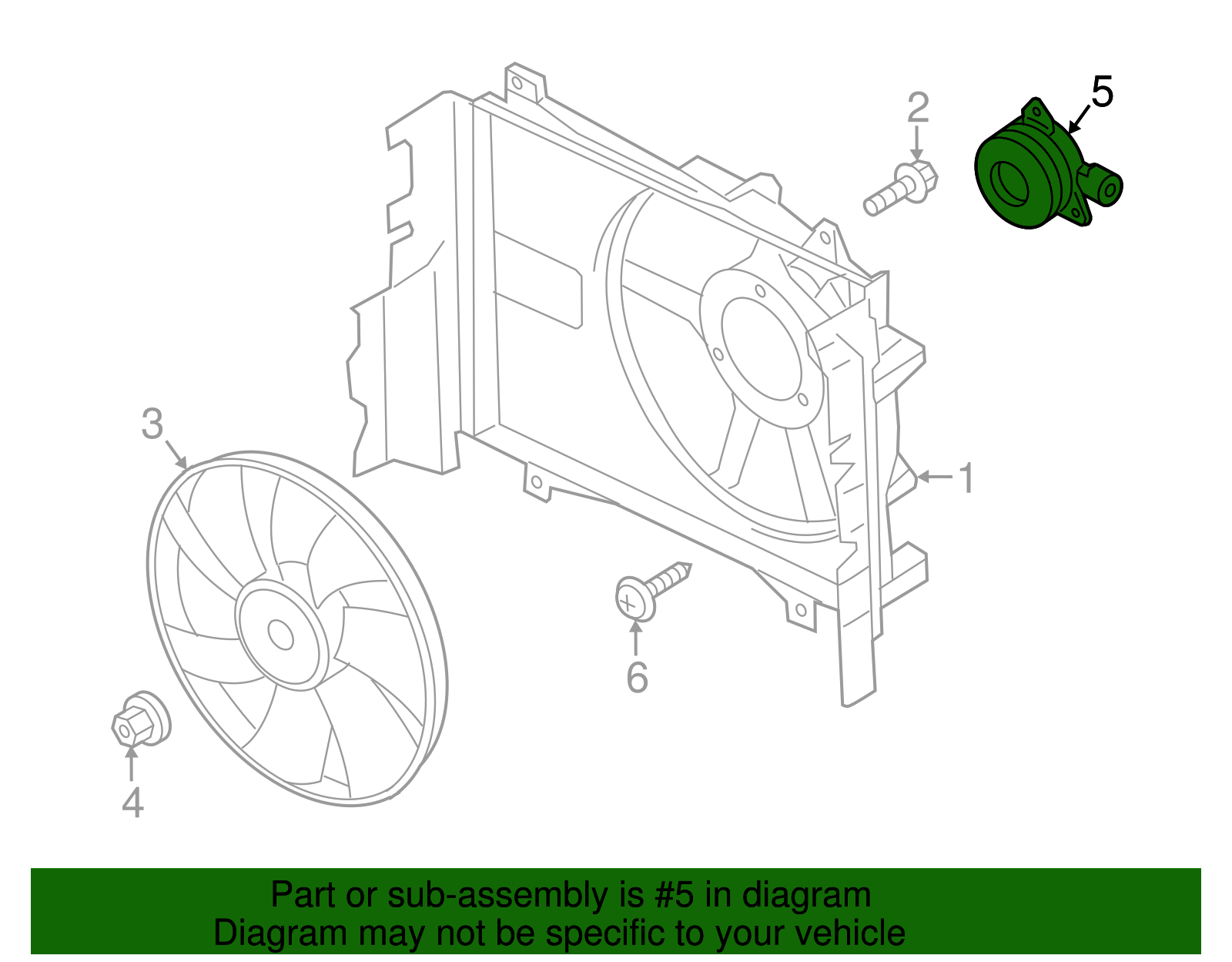 2014-2015 Mitsubishi Mirage Fan Motor 1355A302 | Mitsubishi Parts ...