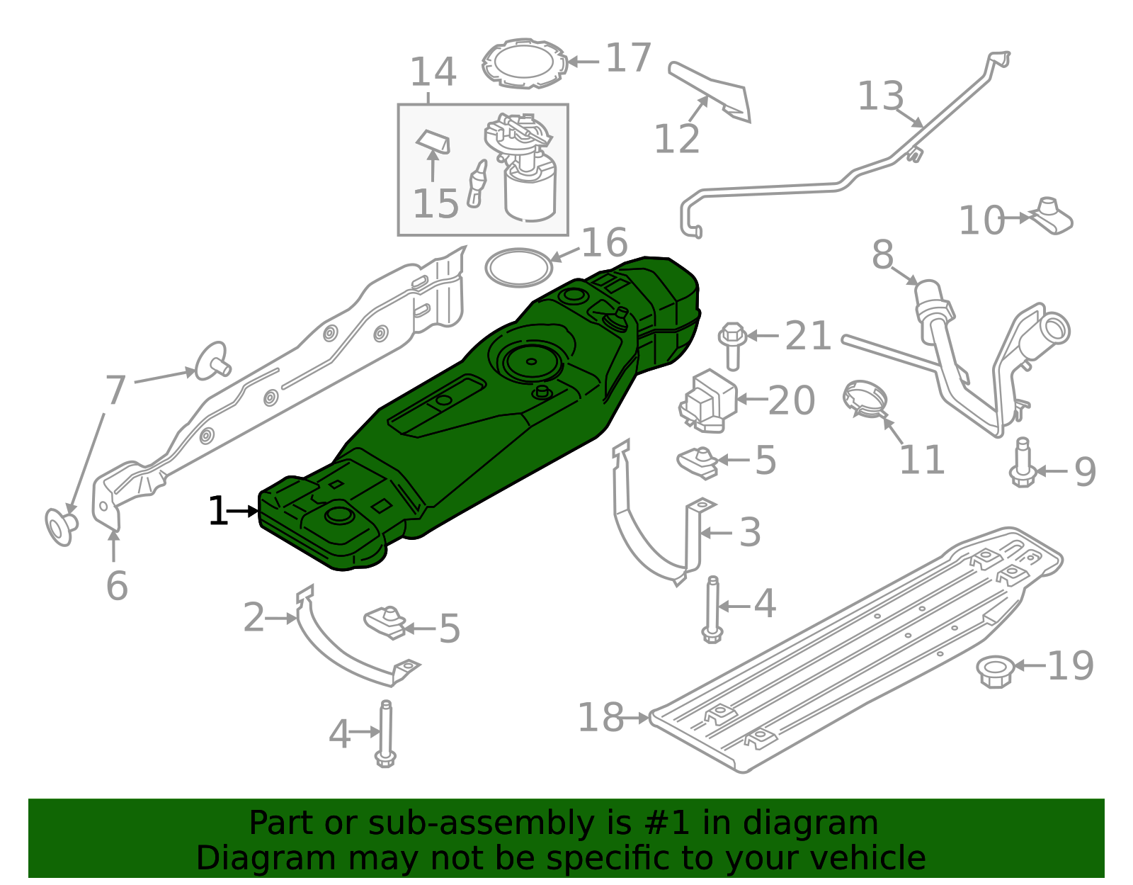 2021-2025 Ford F-150 Fuel Tank PL3Z-9002-A | Ford OEM Parts Outlet