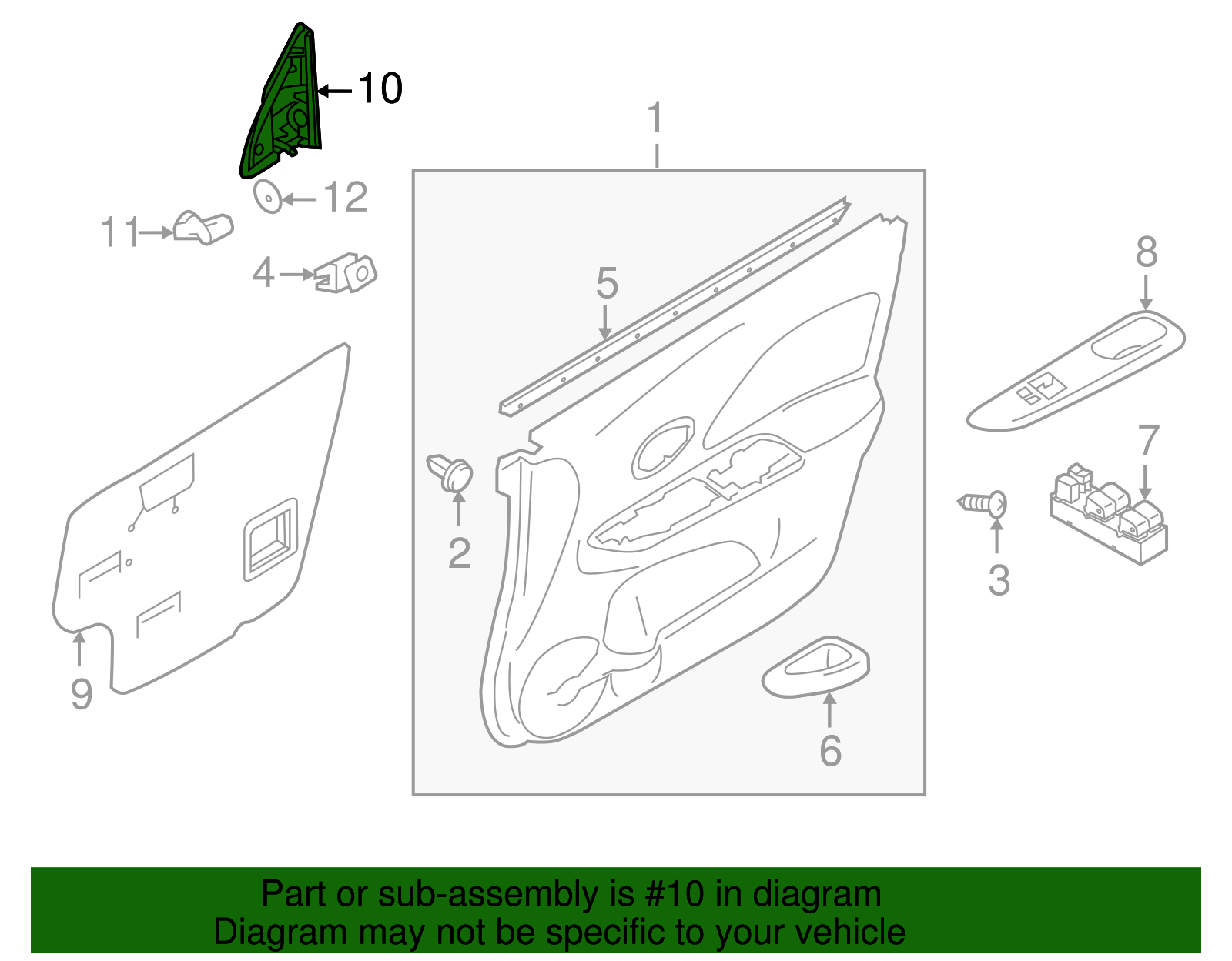2012-2019 Nissan Versa Corner Cover 80292-3BA0A | Nissan Parts Plus