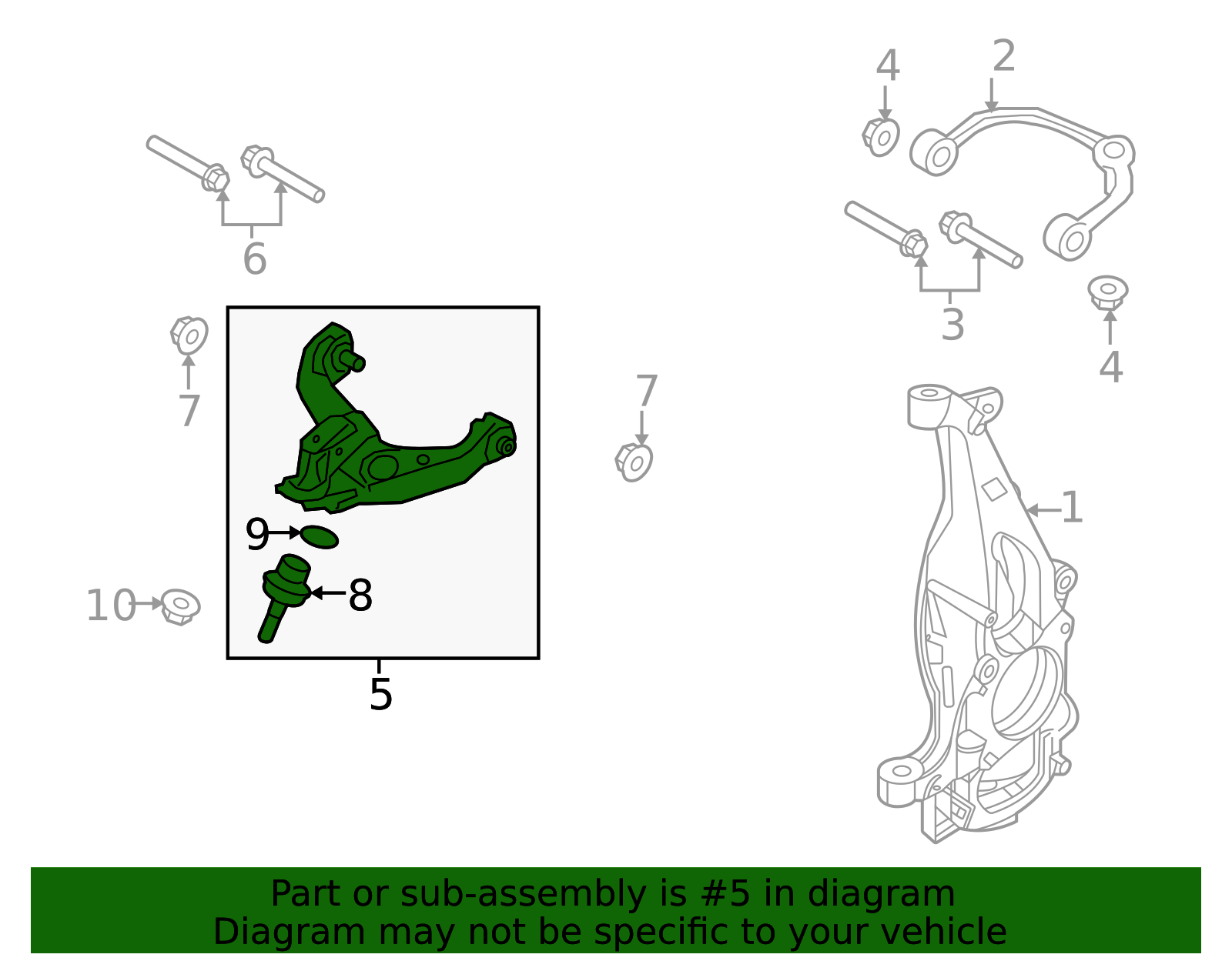 2021-2025 Ford F-150 Lower Control Arm ML3Z-3078-E | Ford OEM Parts Outlet