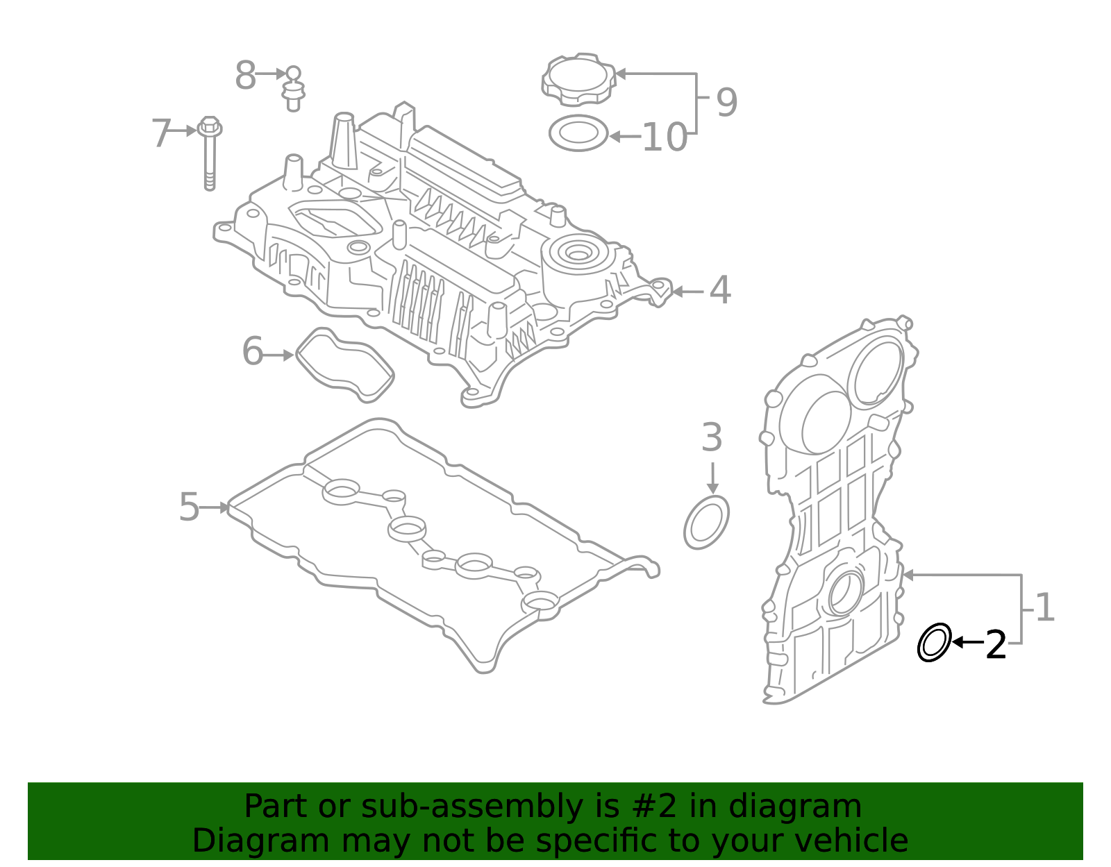 Genuine Timing Cover Oil Seal for 2006-2025 Hyundai | Part# 21421-2G100 ...