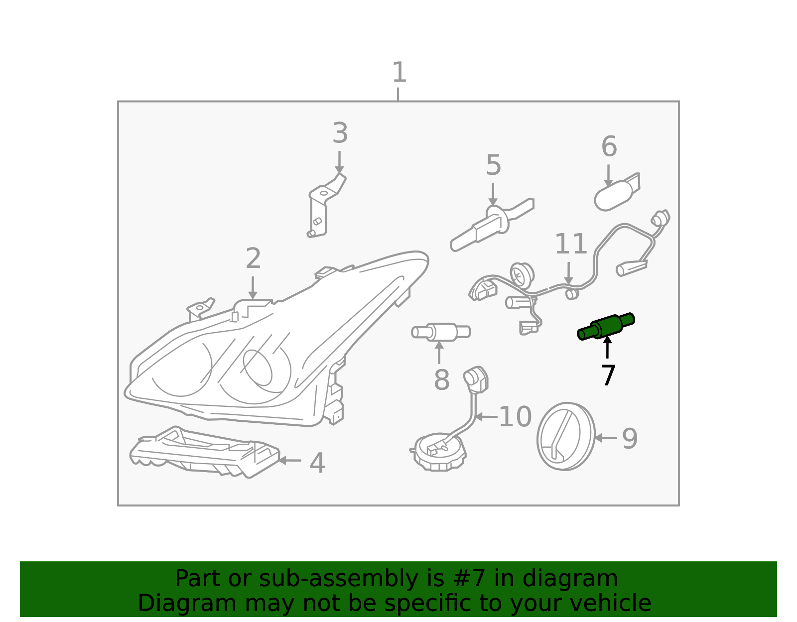 26291-9B90A - Fog Lamp Bulb Official INFINITI Parts Store